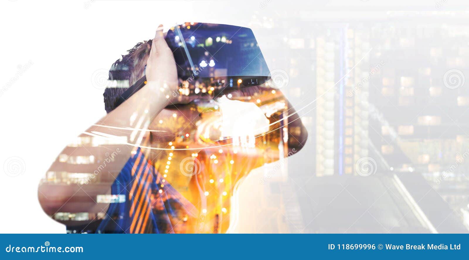 Children using an oculus stock photo. Image of short - 118699996