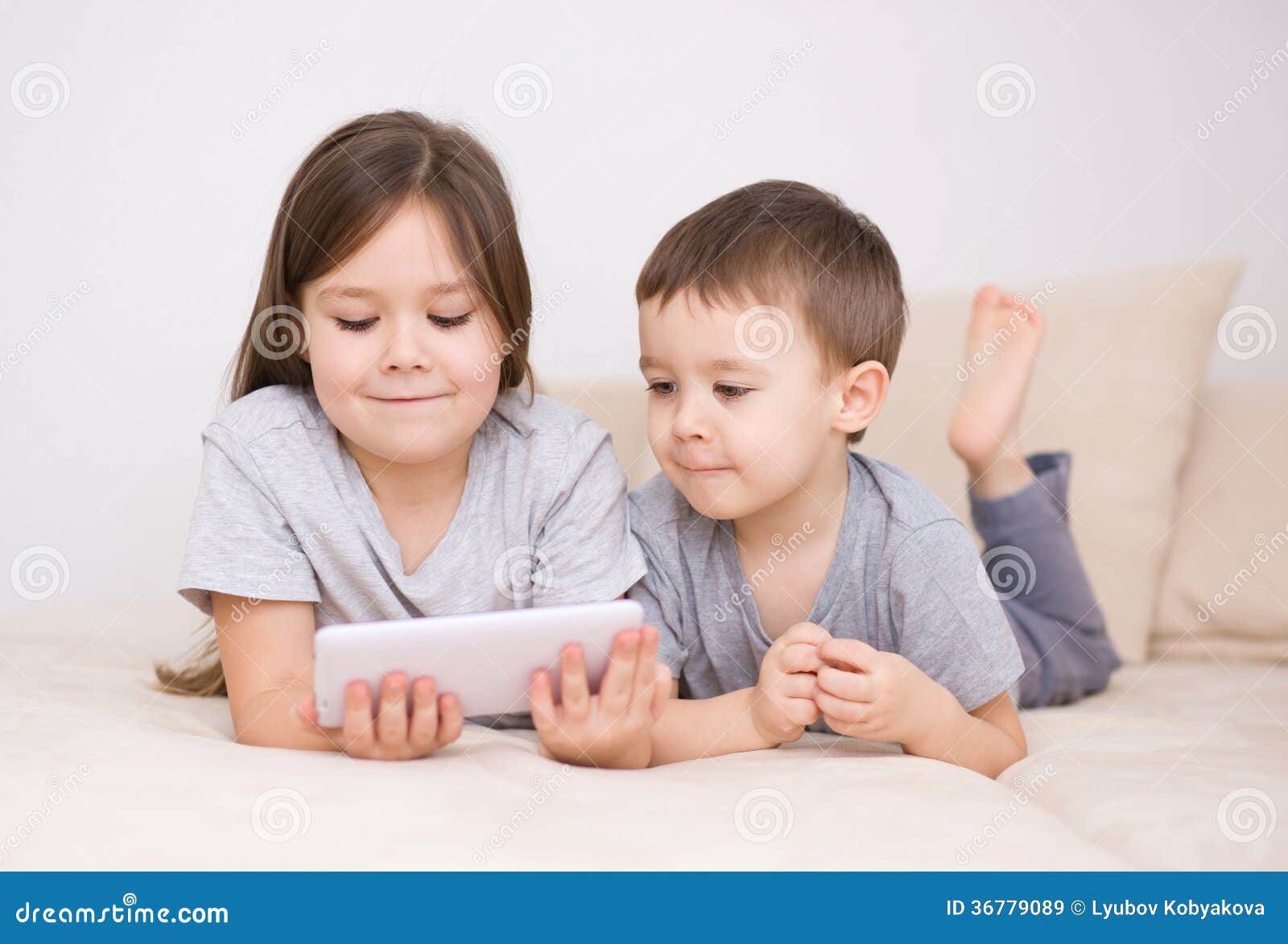 Children Using Tablet Computer Stock Image - Image of ethnicity ...