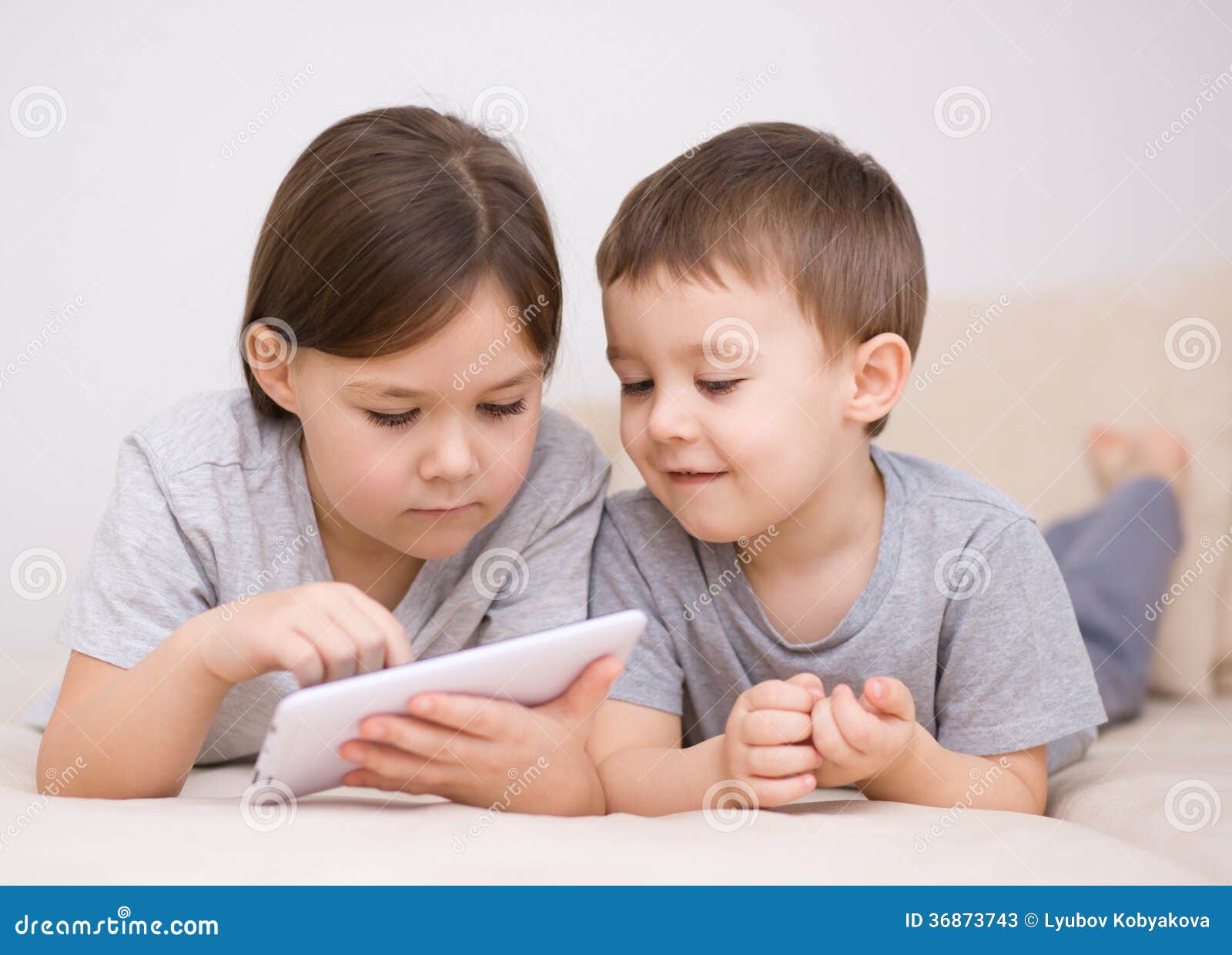 Children Using Tablet Computer Stock Image - Image of digital, internet ...