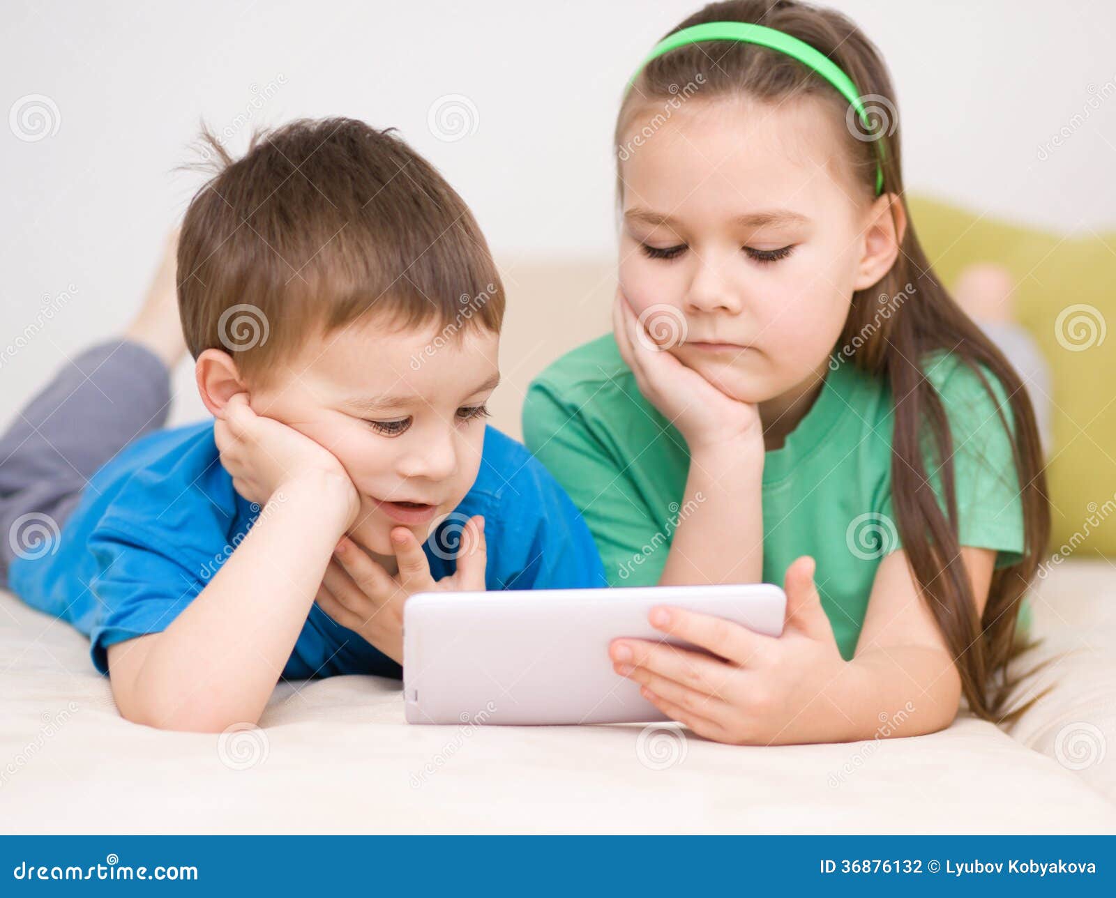 Children Using Tablet Computer Stock Photo - Image of ethnicity ...