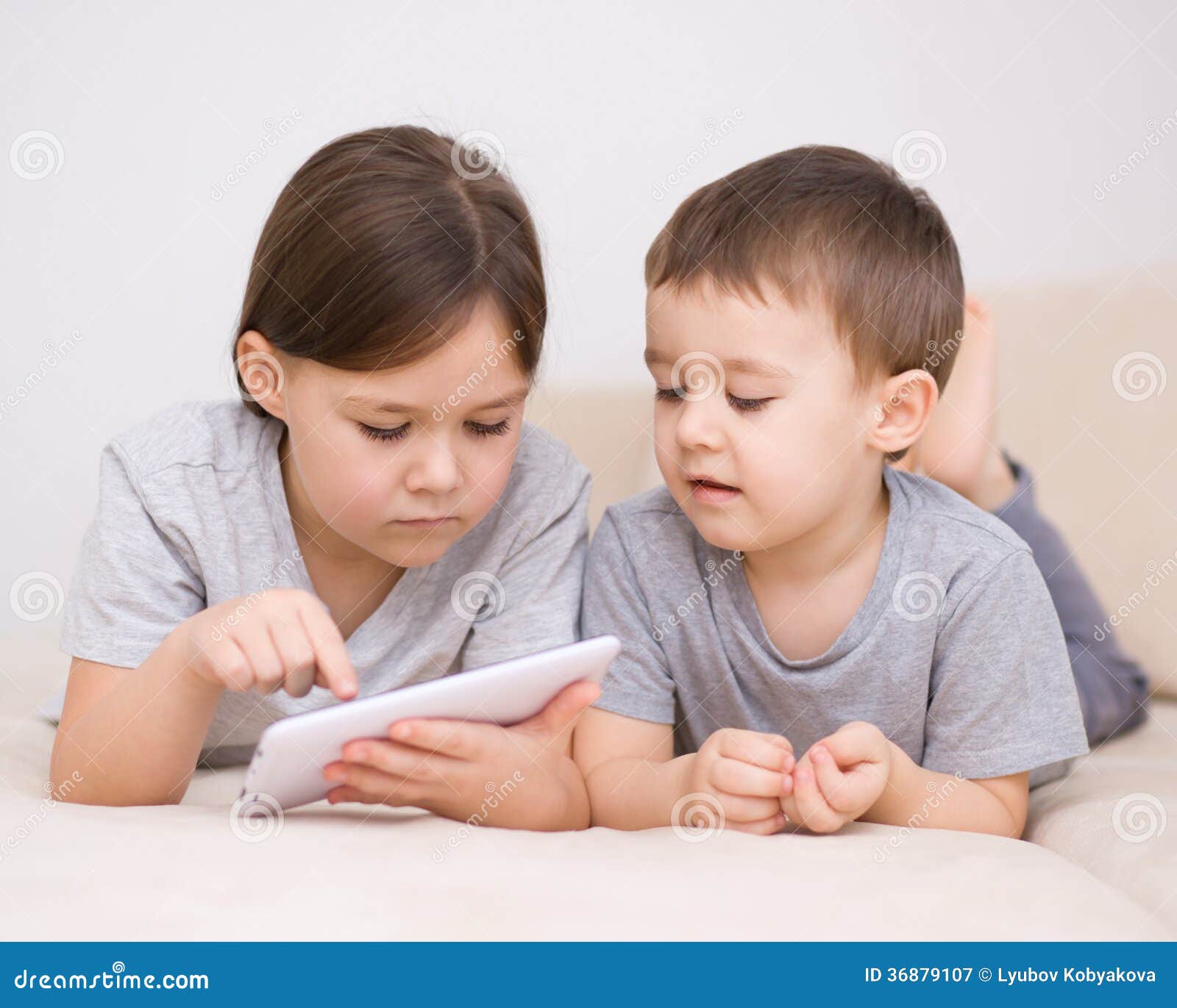 Children Using Tablet Computer Stock Image - Image of lifestyle ...