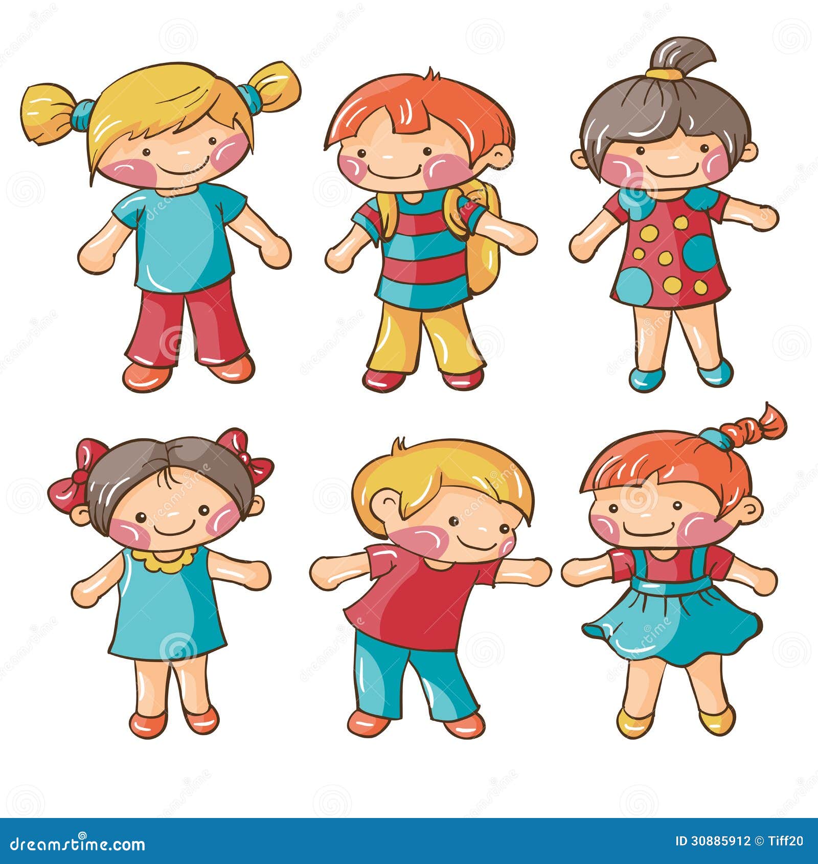 Children stock vector. Illustration of group, element - 30885912