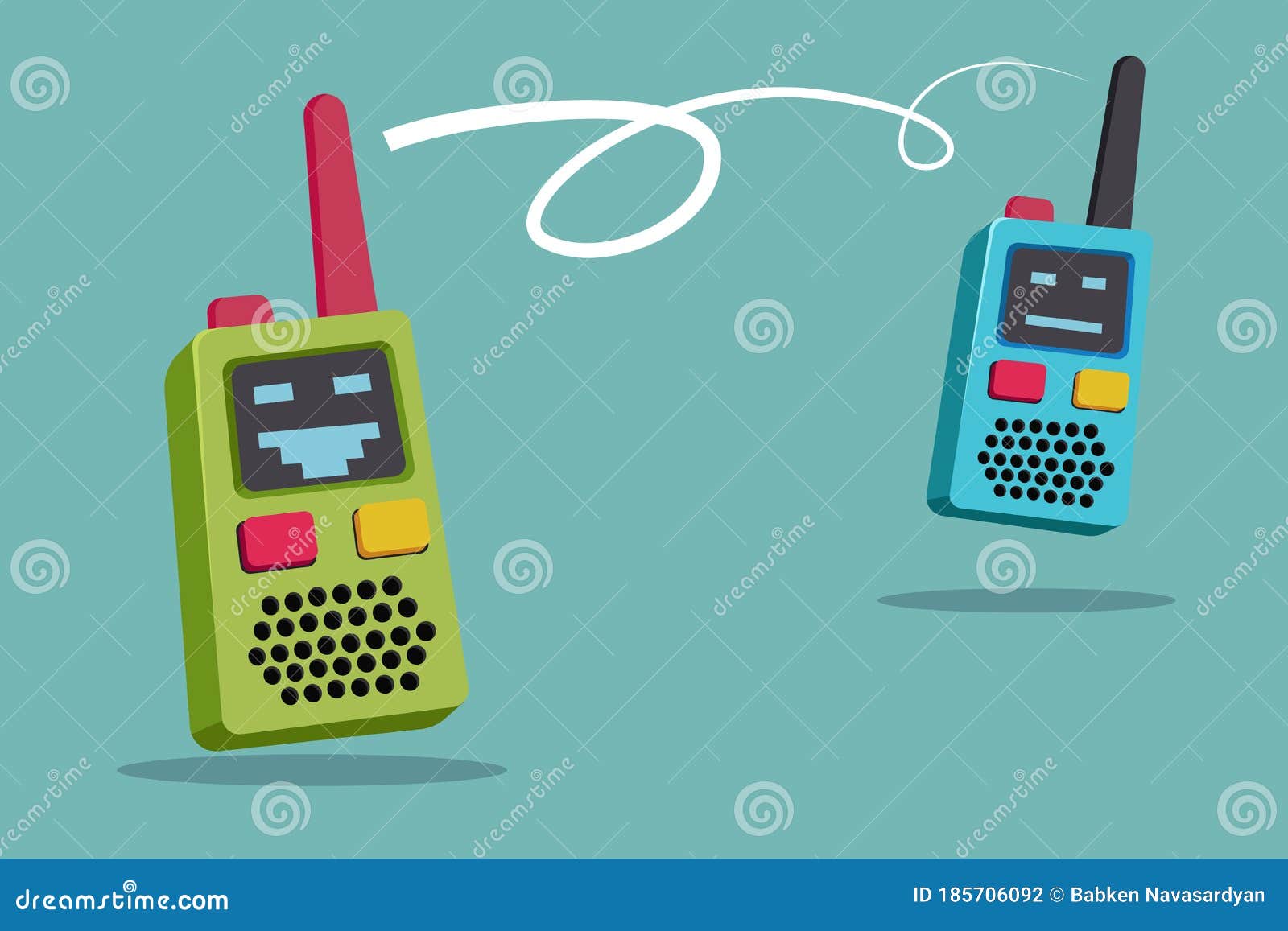 Children Walkie-talkies: Cartoon Cell Phone for Kids Stock Vector ... Children Walkie-talkies: Cartoon Cell Phone for Kids Stock Vector ...