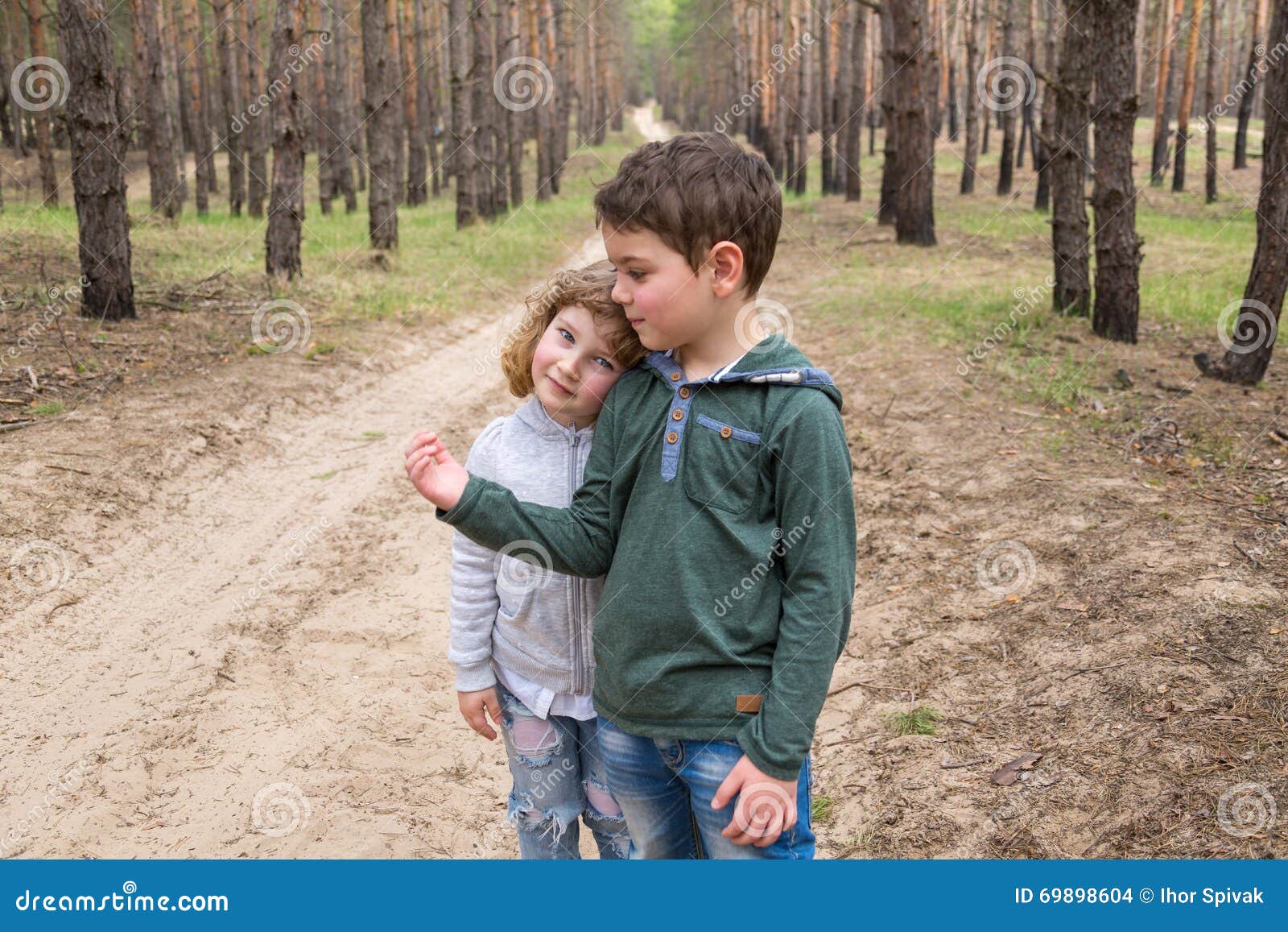 Children walking together stock photo. Image of little - 69898604