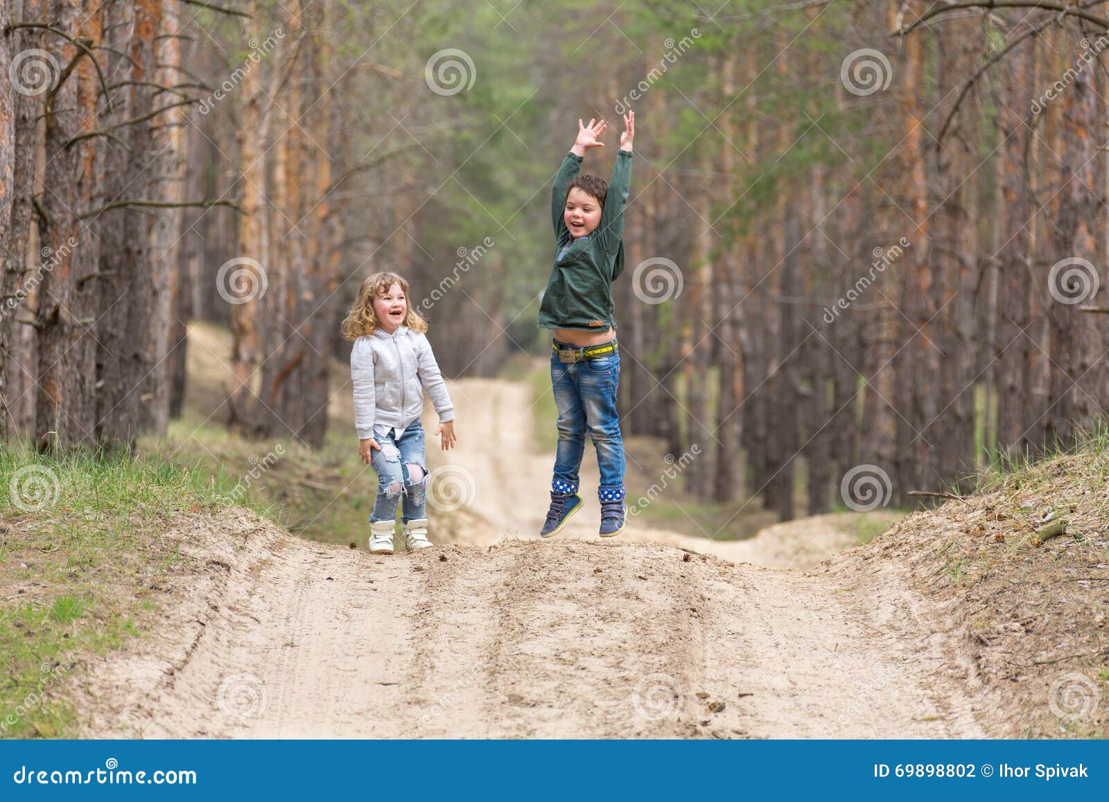 Children walking together stock photo. Image of child - 69898802