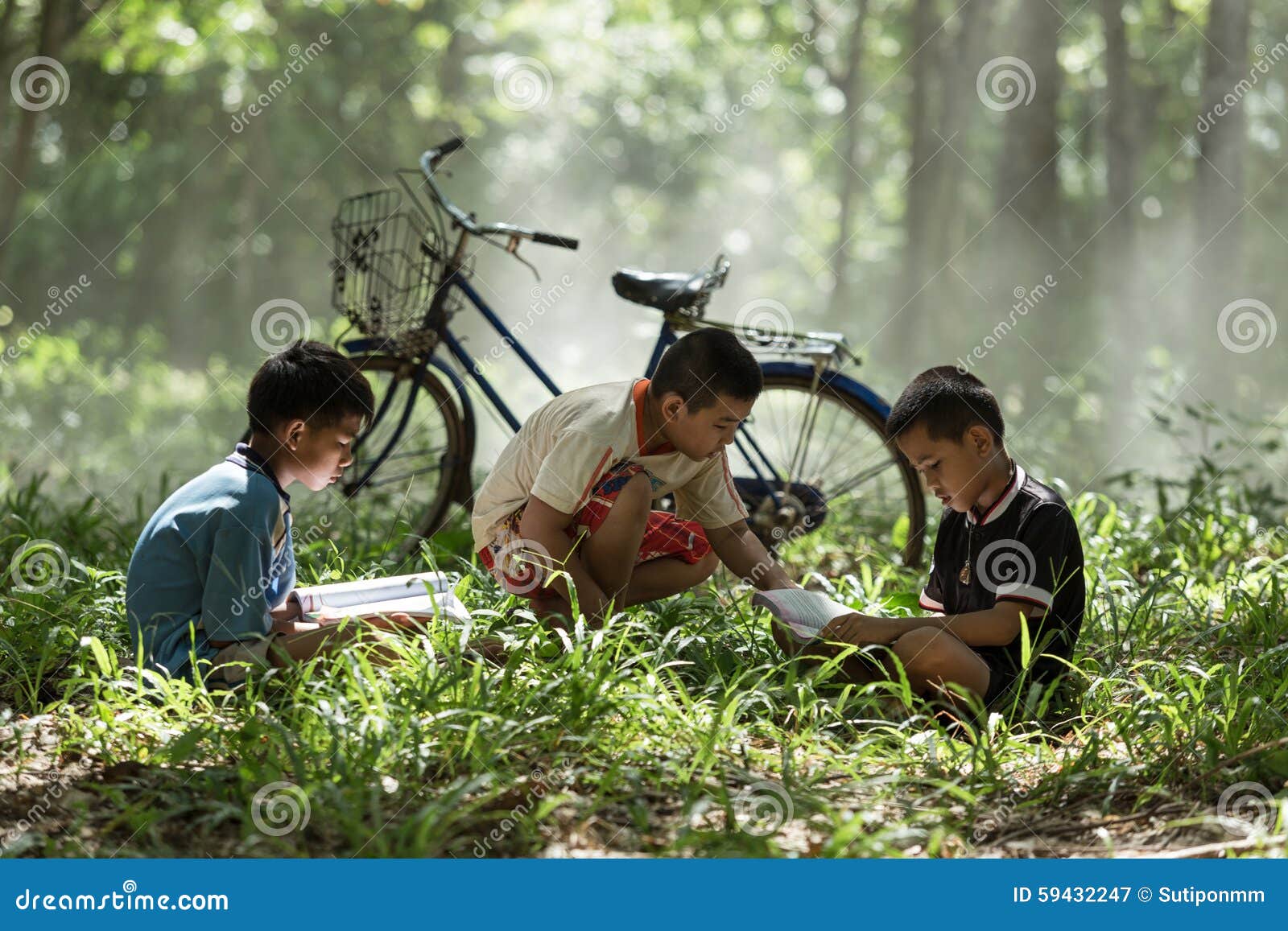 Children are Well Read Books in the Rubber. Stock Image - Image of ...