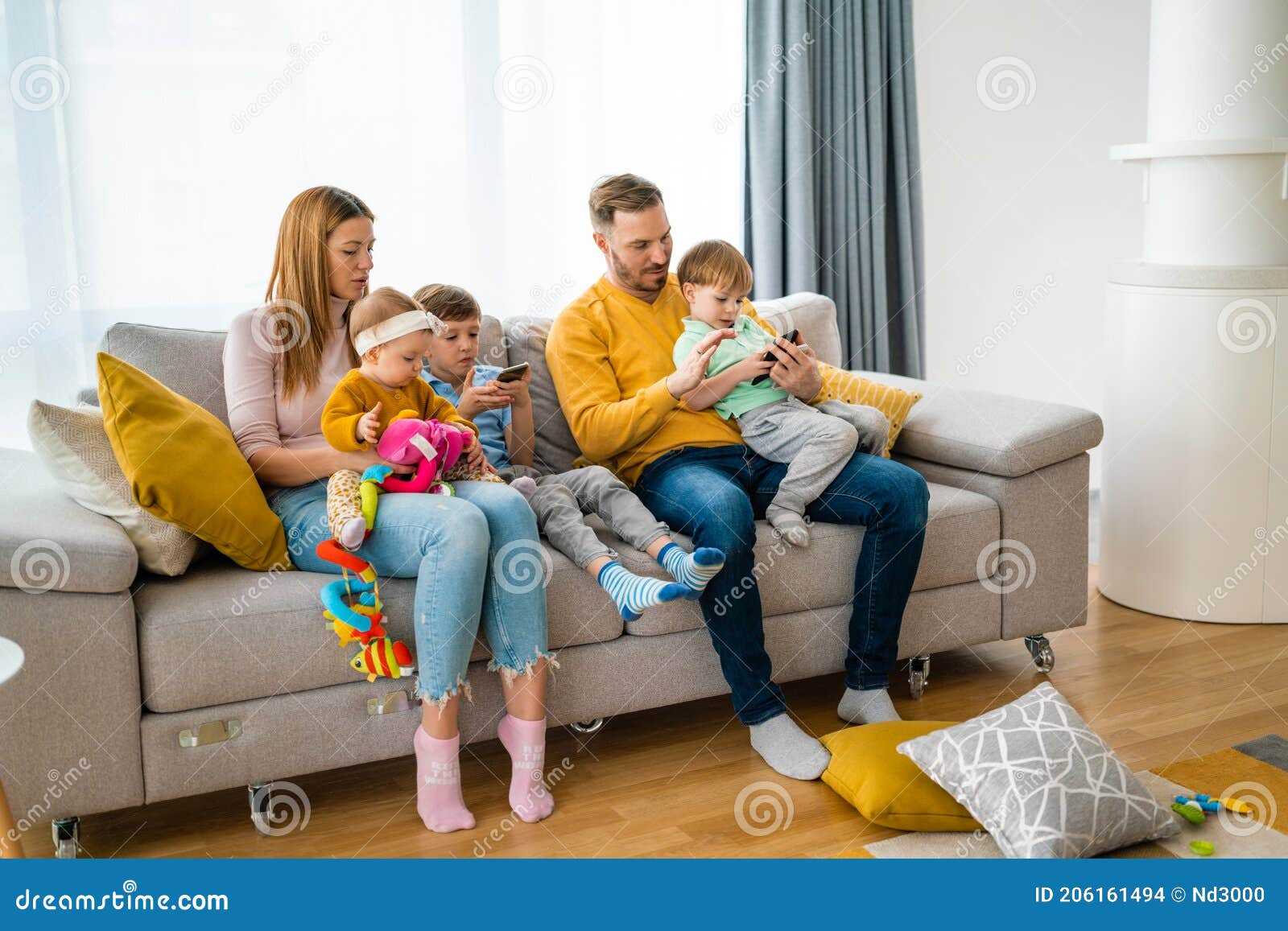 Children Who Use Too Much Technology, Device are Not so Creative Stock ...