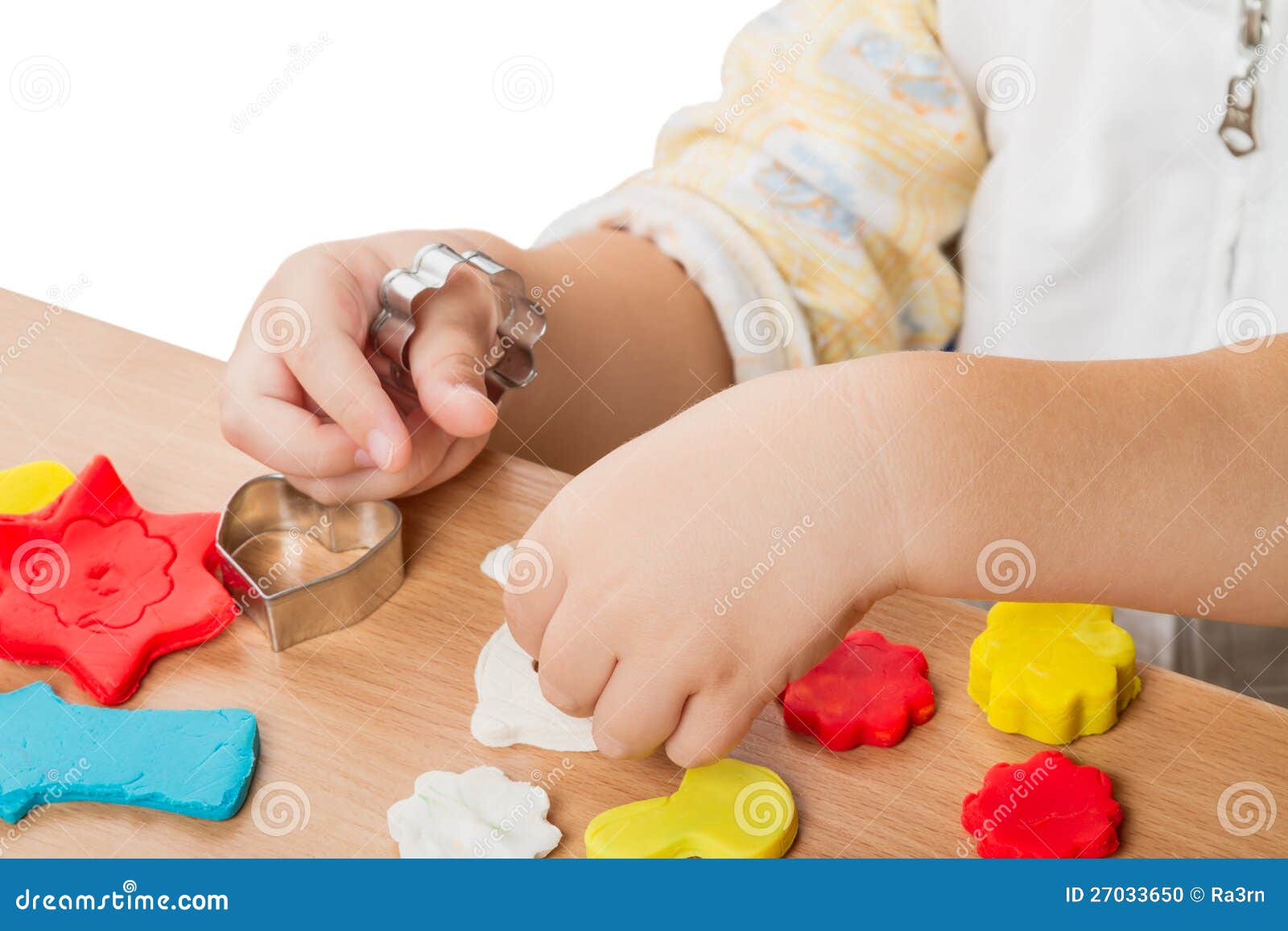 Children Work with Modeling Clay Stock Photo - Image of hand, putty ...