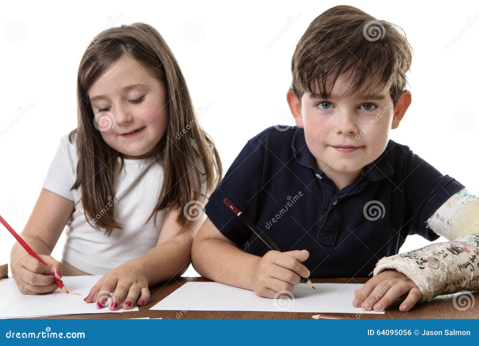 Children working hard stock photo. Image of development - 64095056