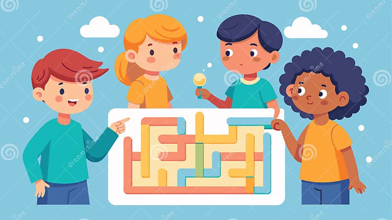 Children Working Together To Solve a Maze Using Logical Thinking and ... Children Working Together To Solve a Maze Using Logical Thinking and ...