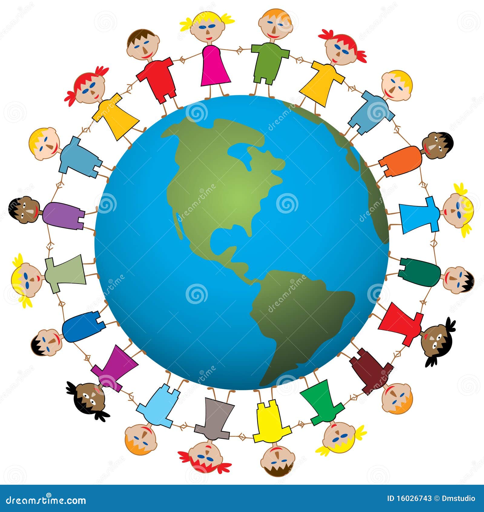 Children of the world stock vector. Illustration of cartoon - 16026743