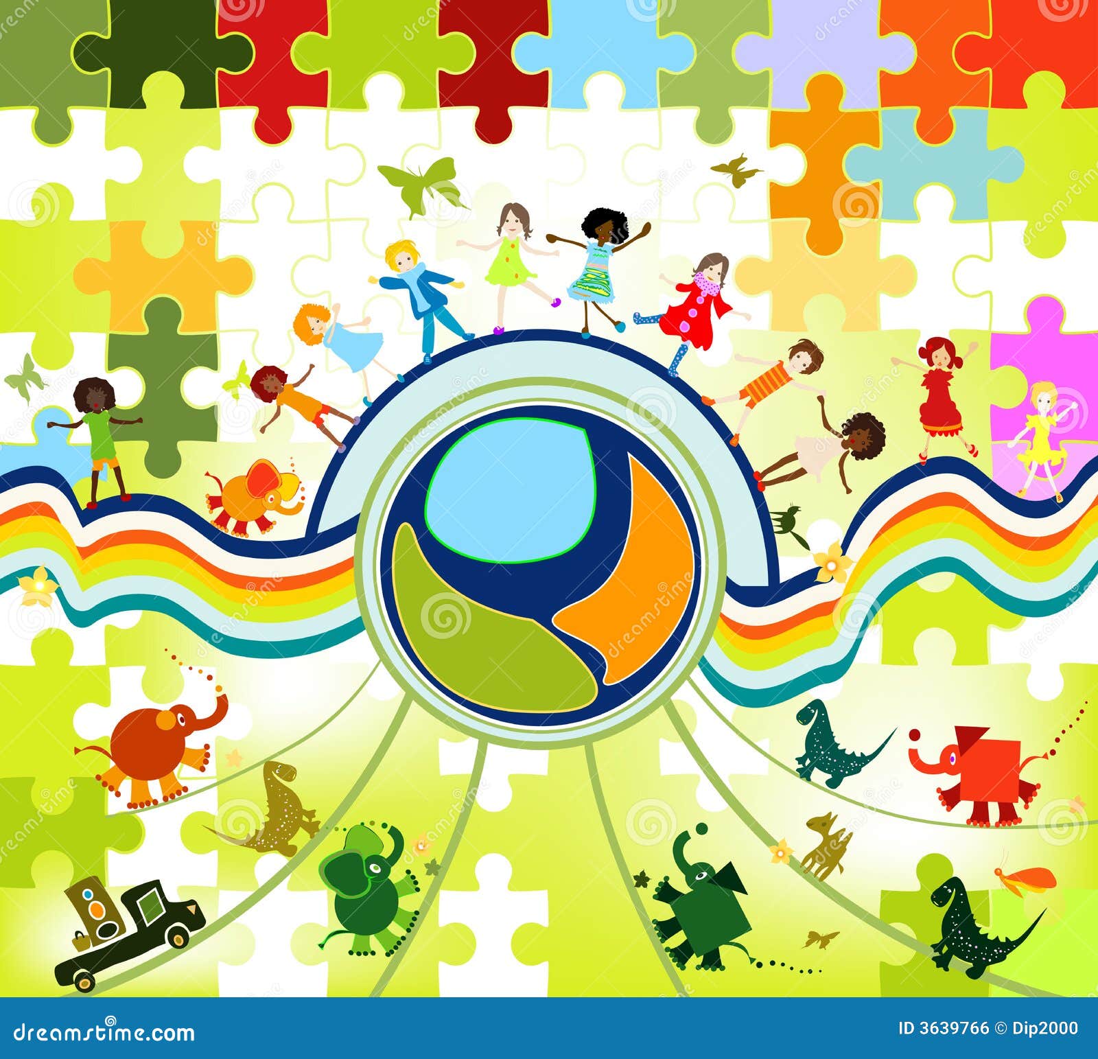 Children world stock illustration. Illustration of planet - 3639766