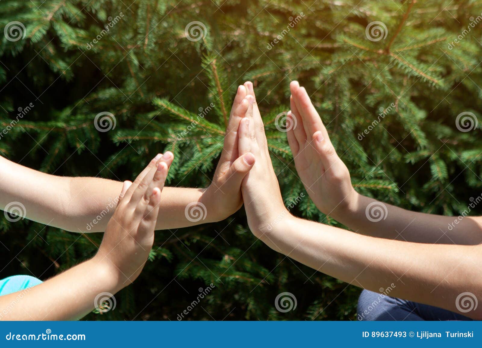 Children Young Generation Hands Playing Together Stock Image - Image of ...