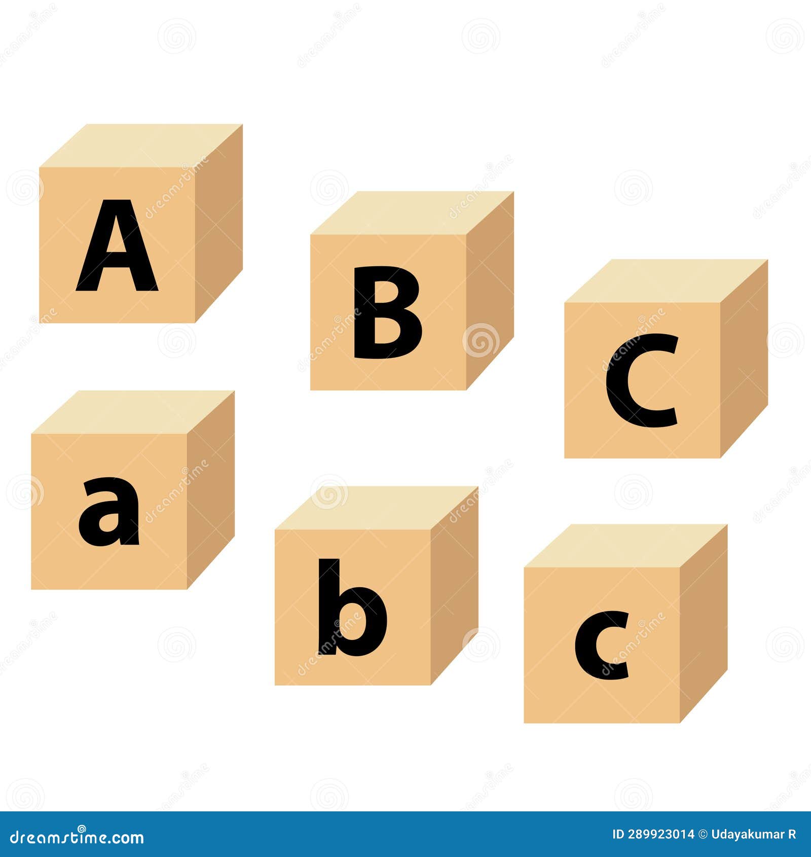 Childrens Abc Letter Blocks. Alphabet Blocks. Small Letter Abc and Big ...