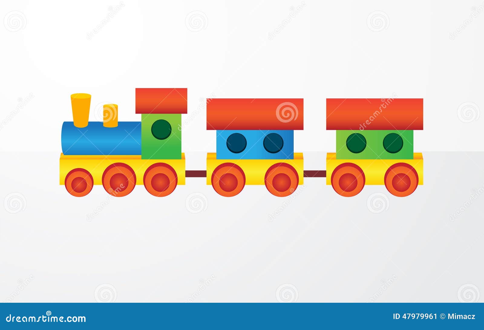 Childrens color toy stock illustration. Illustration of train - 47979961