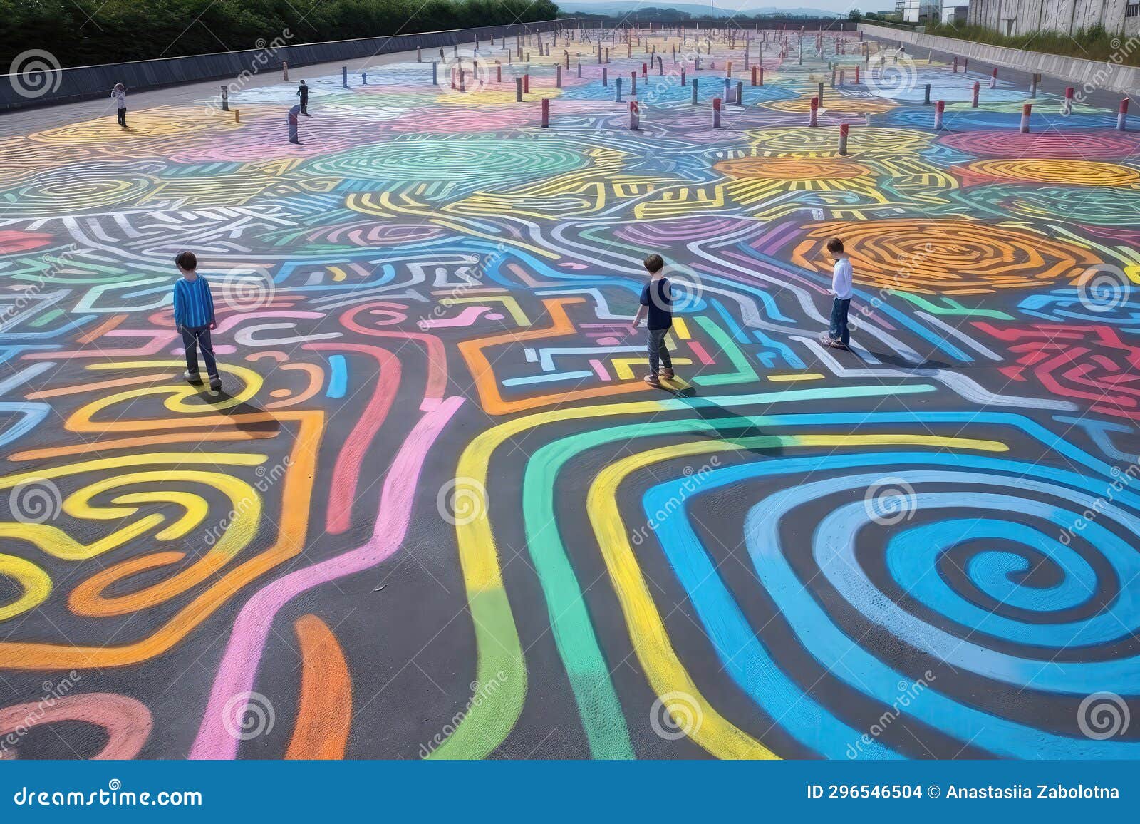 Giant Maze Sculpture Monumental Or Oversized Labyrinths Creaed Royalty ...