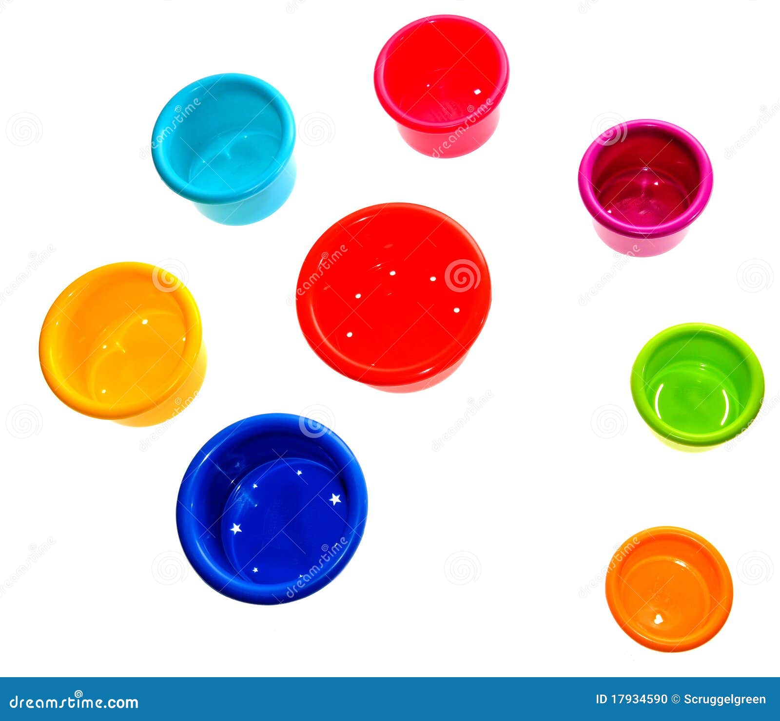 Childrens Play Cups stock photo. Image of child, green - 17934590