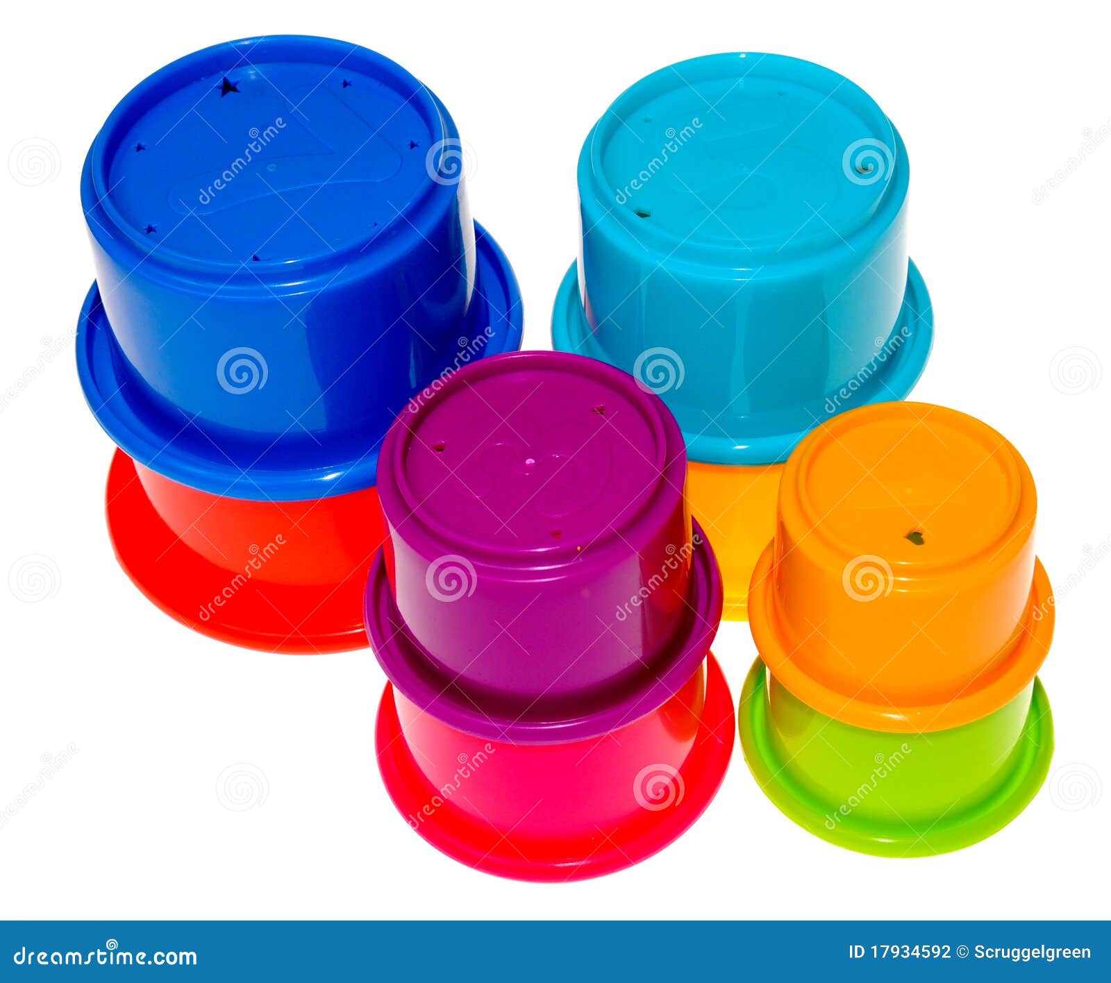 Childrens Play Cups stock photo. Image of puzzle, home - 17934592