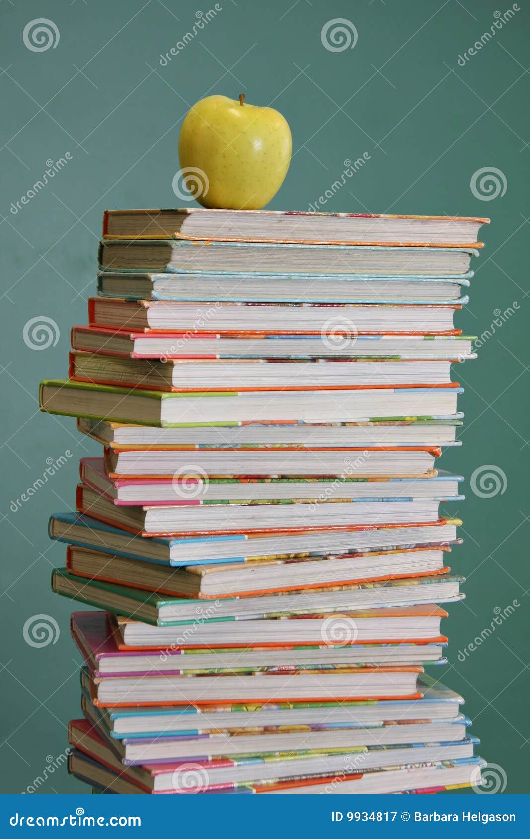 Childrens school books stock image. Image of apple, books - 9934817