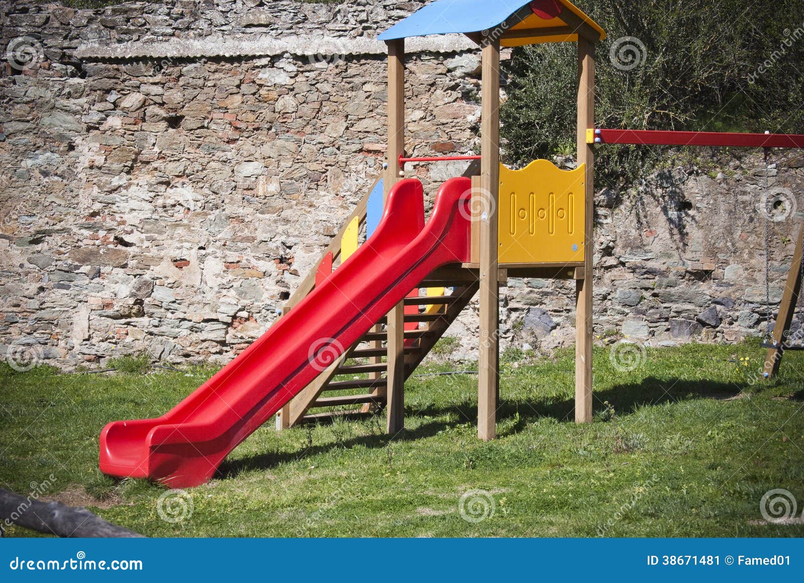 Childrens slide stock image. Image of activity, recreation - 38671481