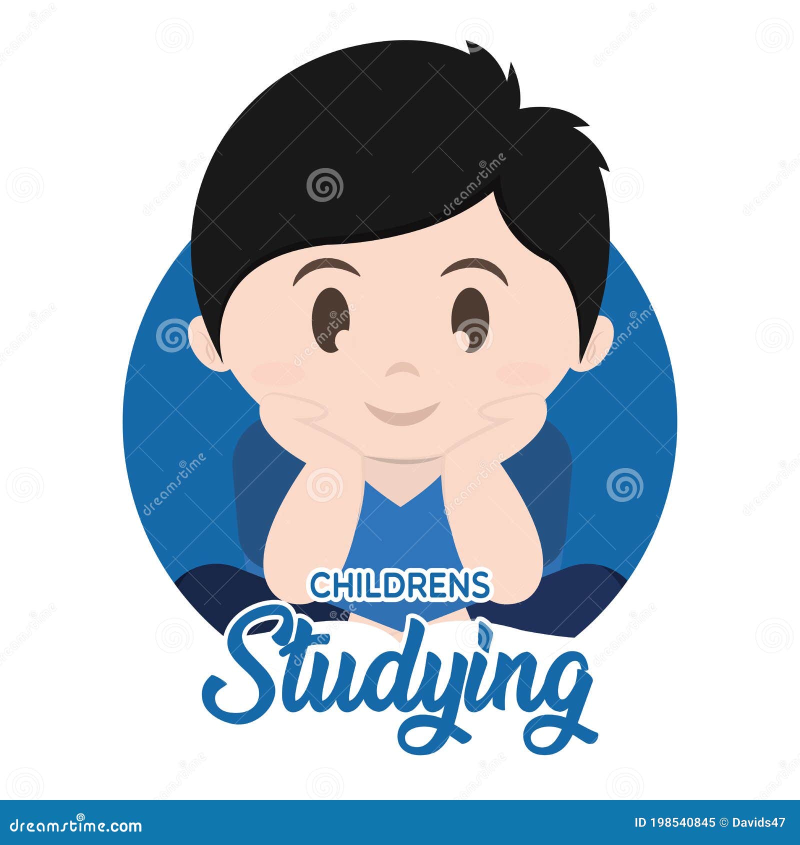 Childrens studying poster stock vector. Illustration of learn - 198540845