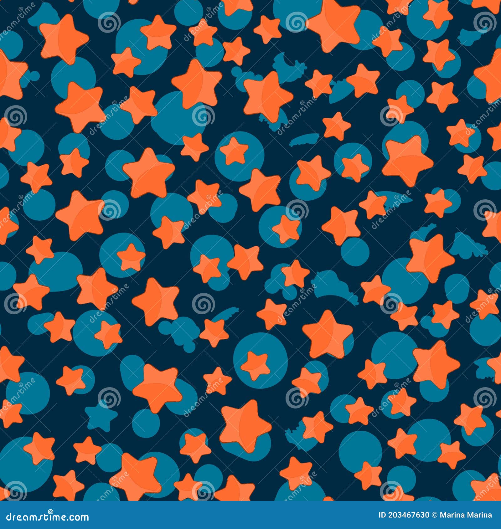 Childrens Texture. Pattern for Boys. Seamless Pattern with Stars and ...