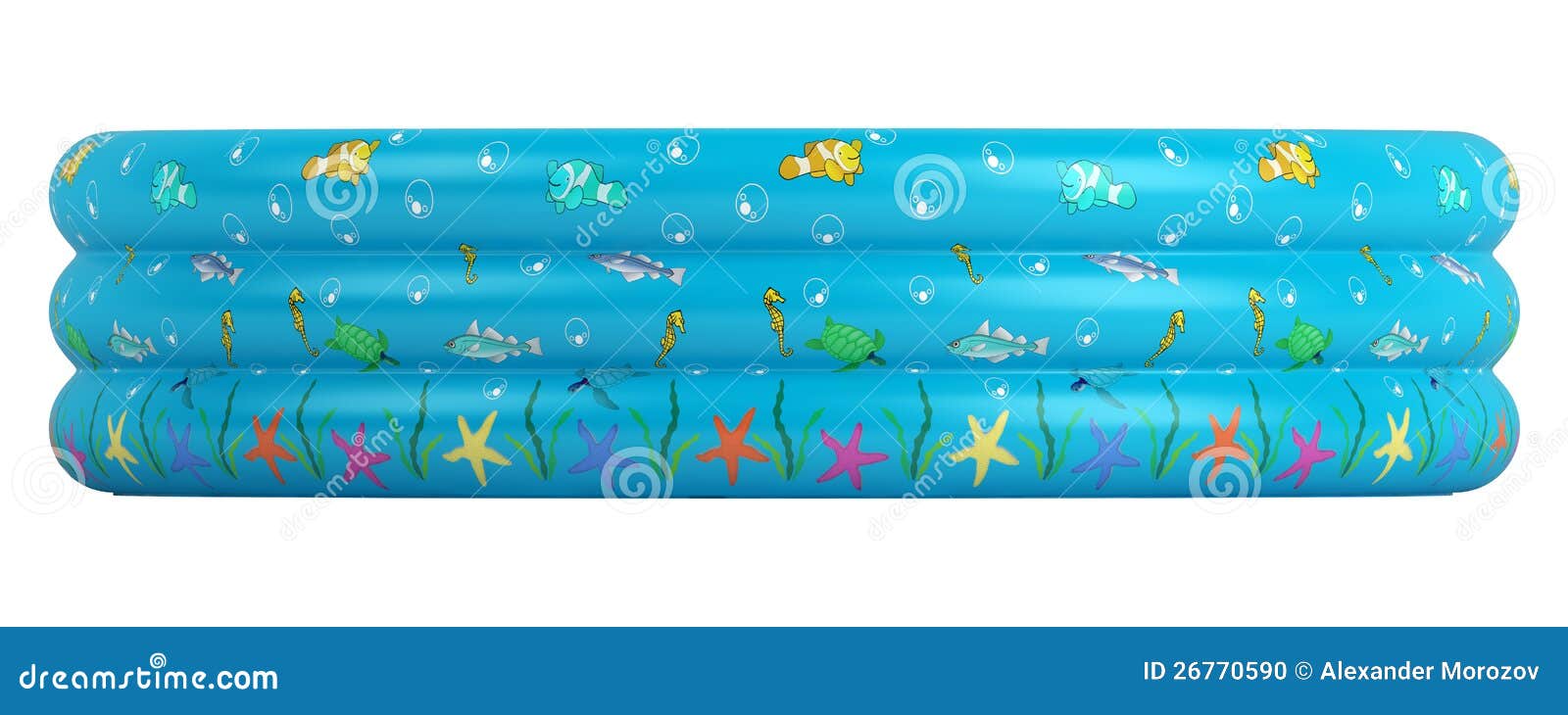 Childs Above Ground Swimming Pool Stock Illustration - Illustration of ...