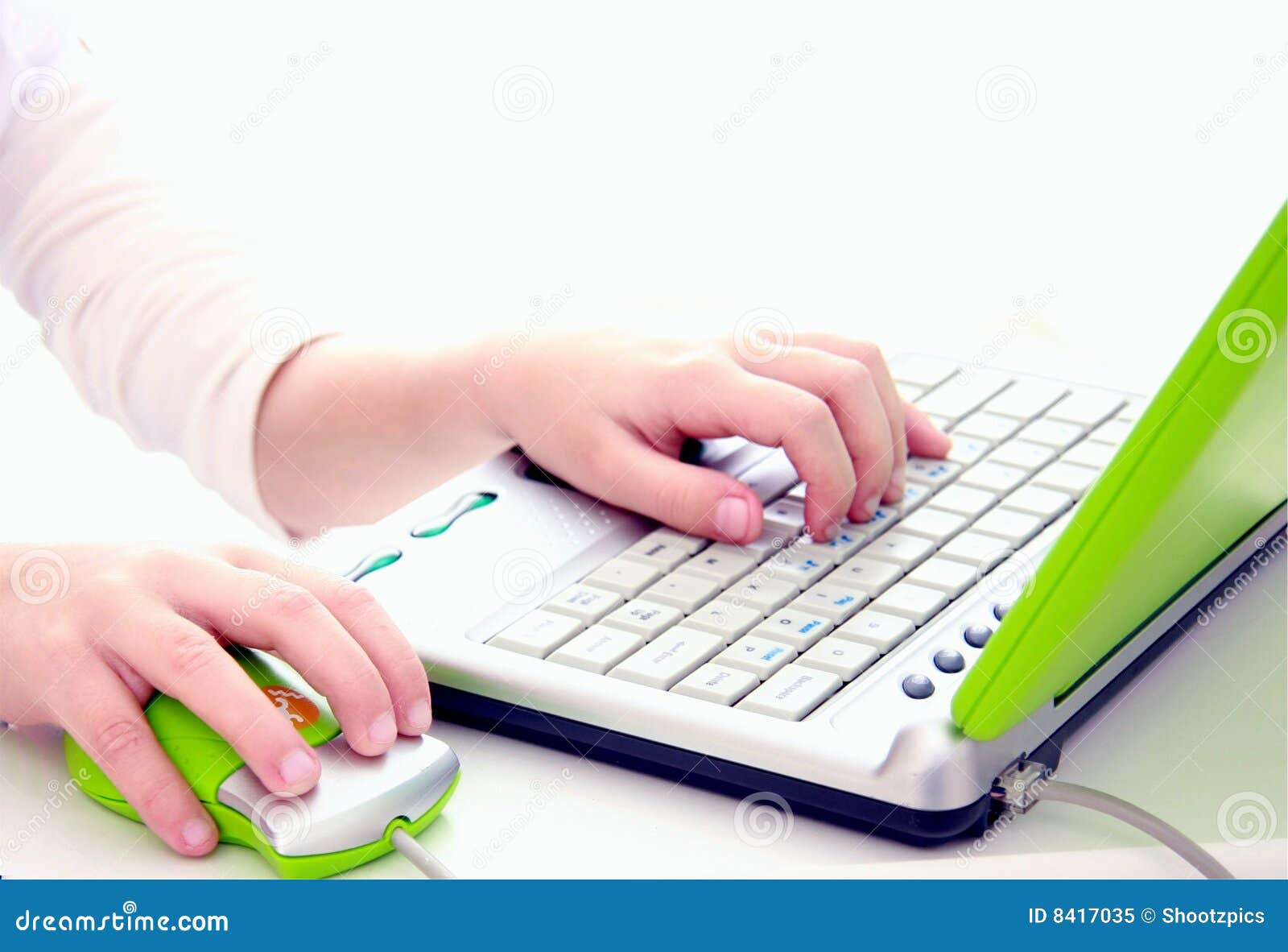 Childs hands on computer stock image. Image of keyboard - 8417035
