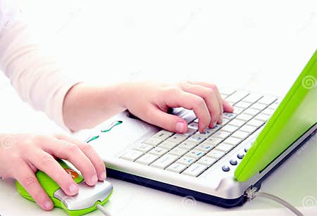 Childs hands on computer stock image. Image of keyboard - 8417035