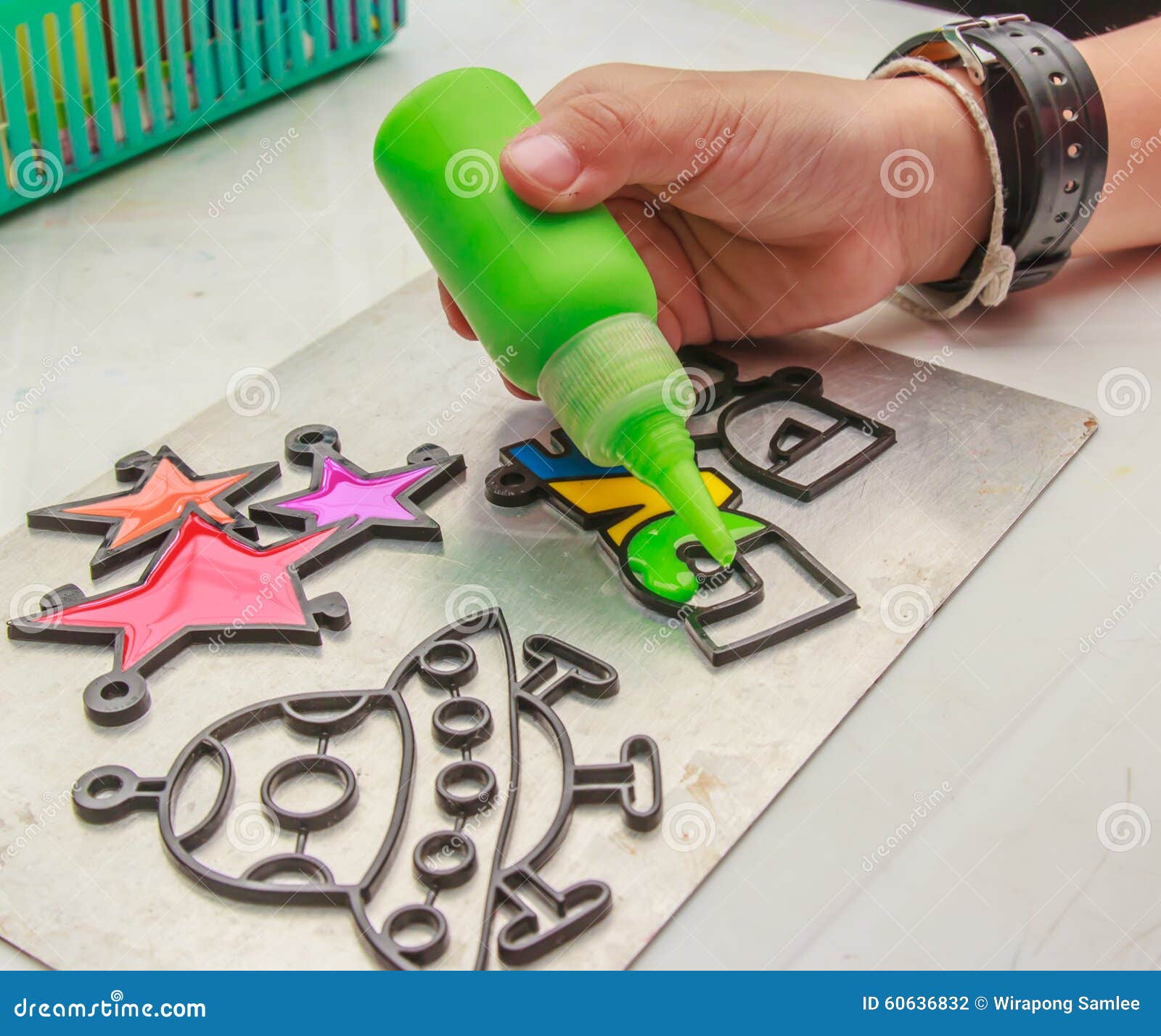 Childs Painting Color Drops Stock Photo - Image of aquarelle, childs ...