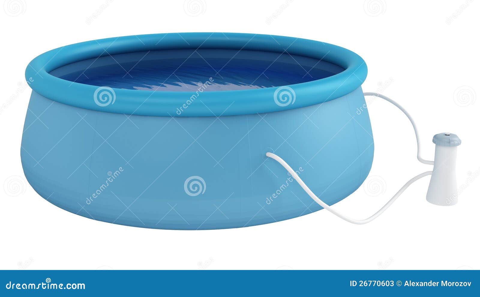 Childs Plastic Swimming Pool Stock Illustration - Illustration of ...