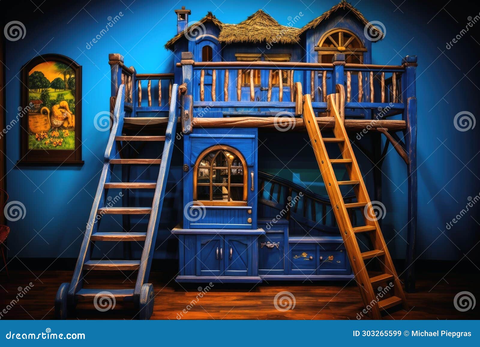 A Childs Room Design by a Child Fantasy Stock Illustration ...