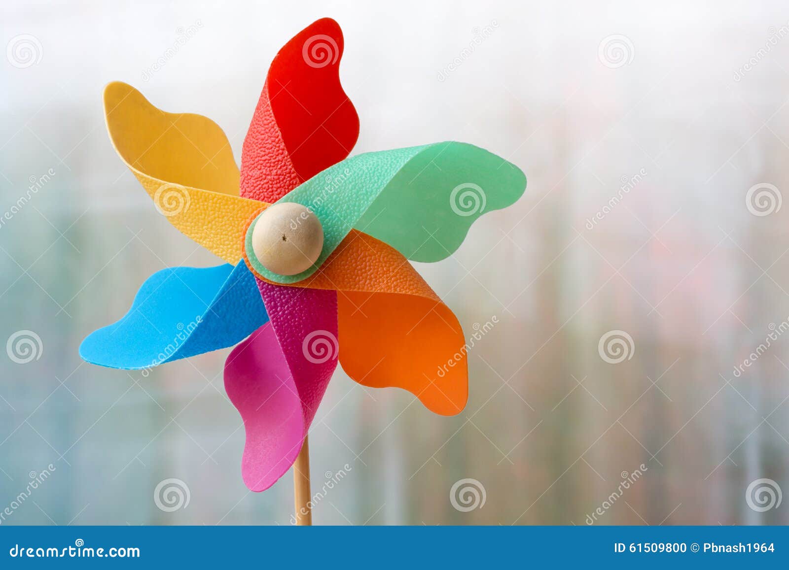 Childs windmill stock photo. Image of wind, child, pinwheel - 61509800
