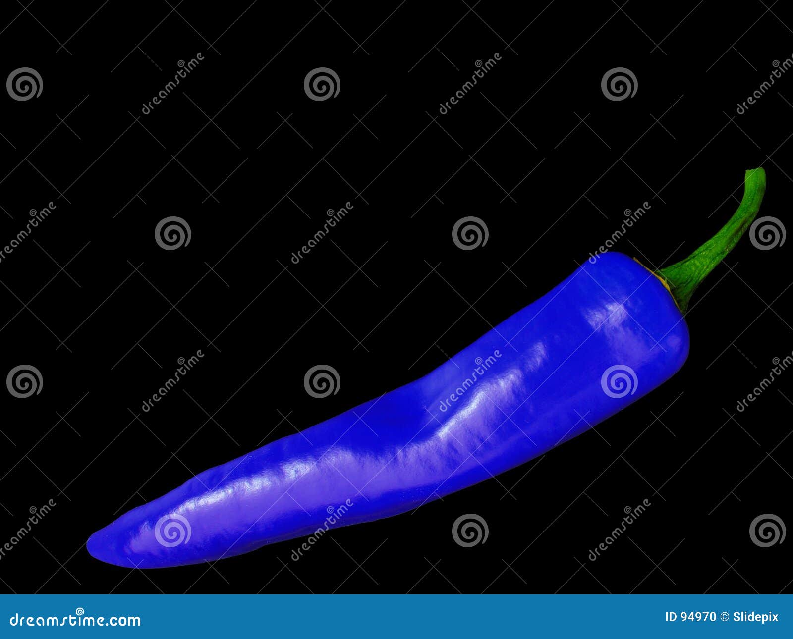 Chile caliente azul foto de archivo. Imagen de aislado, méxico - 94970