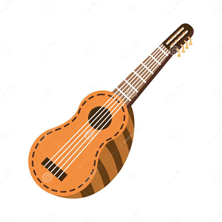Chile Charango String Instrument Stock Illustration - Illustration of ...