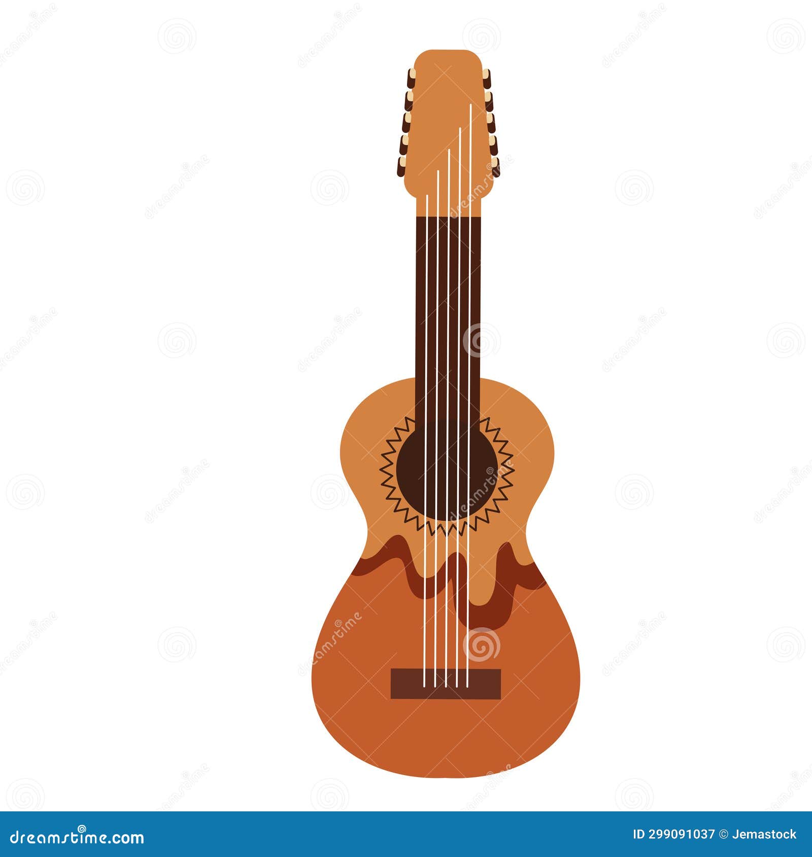 Chile Charango String Instrument Stock Illustration - Illustration of ...