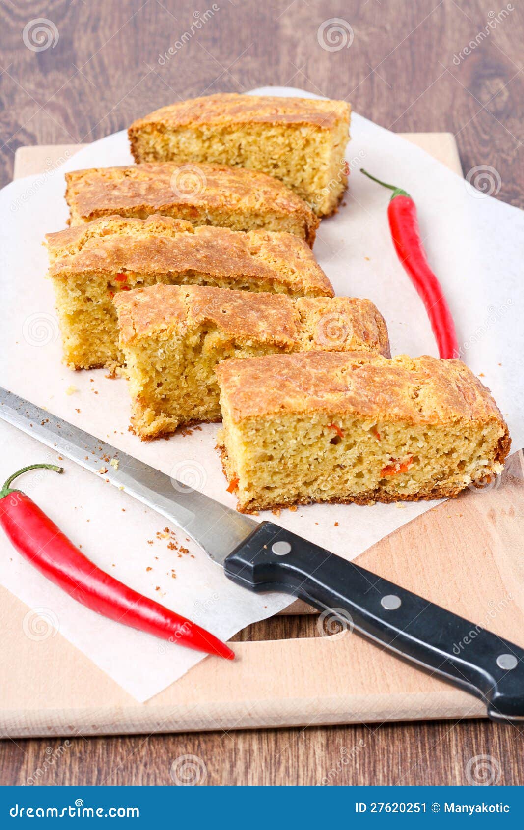 Chile cheese cornbread stock image. Image of baking, cheese - 27620251