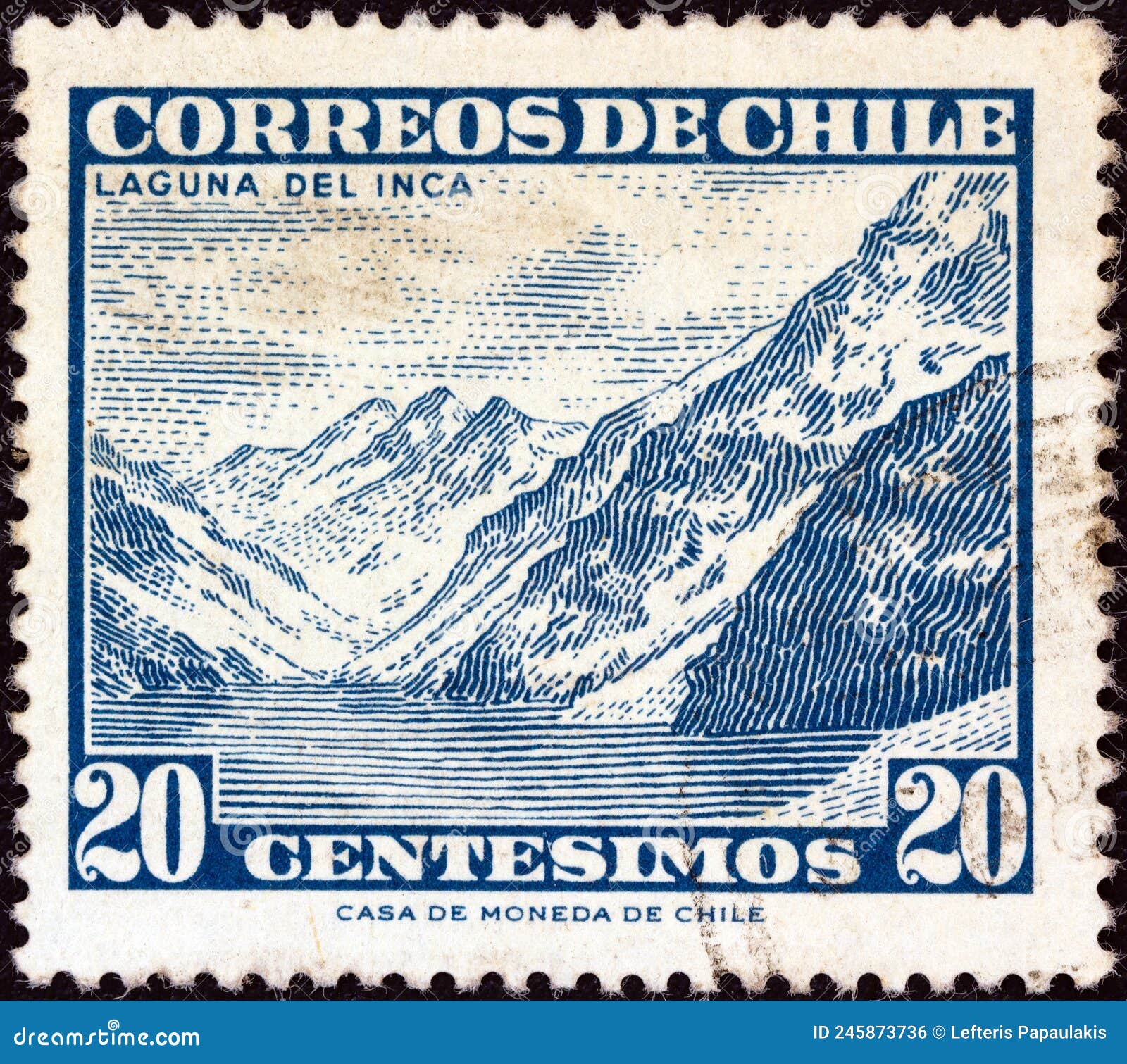CHILE - CIRCA 1956: A Stamp Printed In Chile Shows De Havilland Venom ...