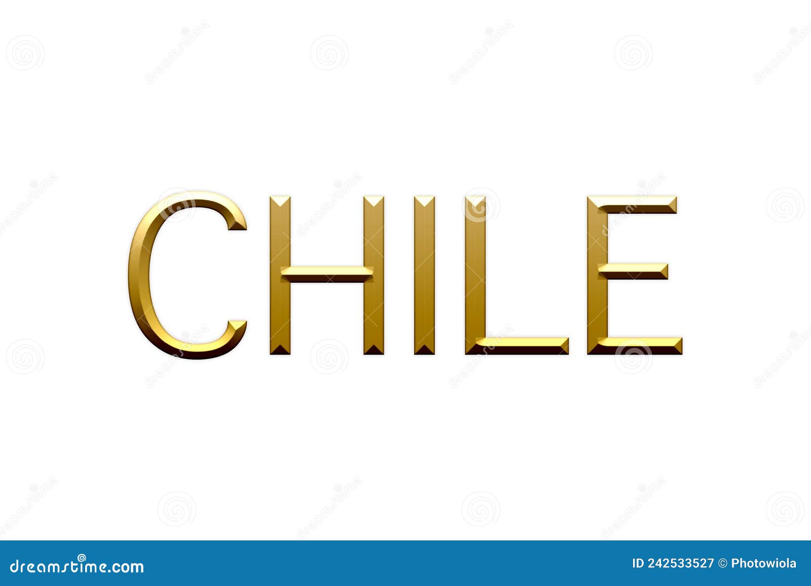 Golden Letters, Symbol on White Background, 3D Illustration Stock ...