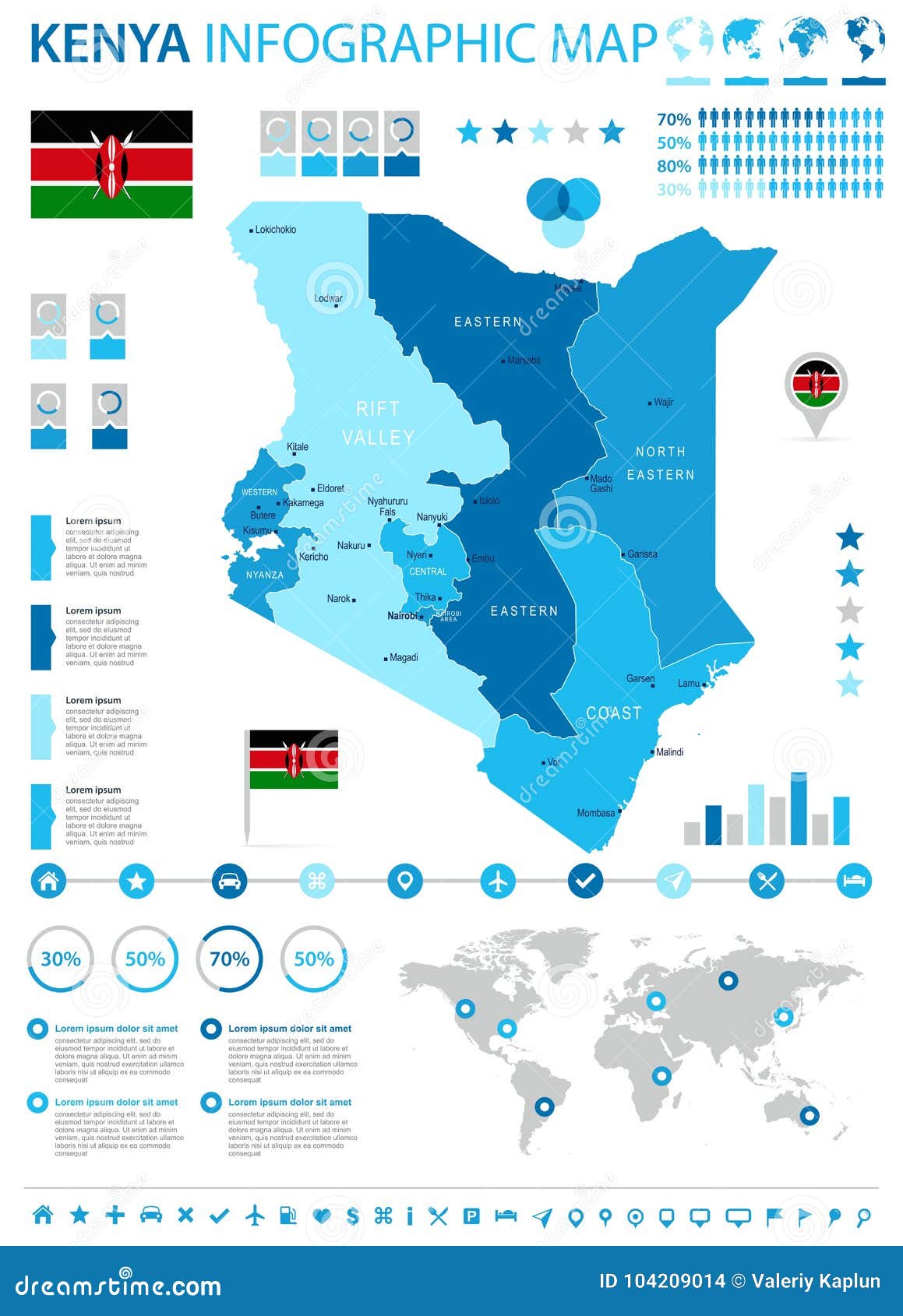 Chile - Infographic Map and Flag - Detailed Vector Illustration Stock ...