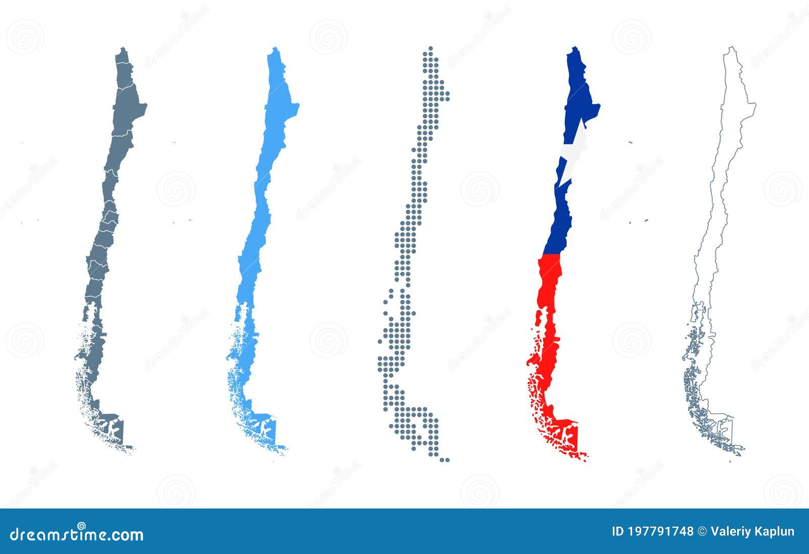 Chile Regions Map Royalty-Free Stock Photography | CartoonDealer.com ...
