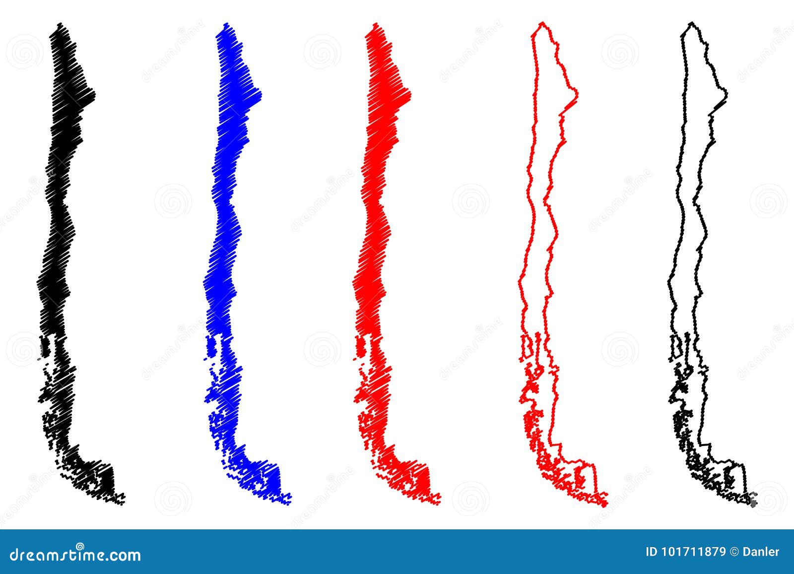 Chile map vector stock vector. Illustration of abstract - 101711879