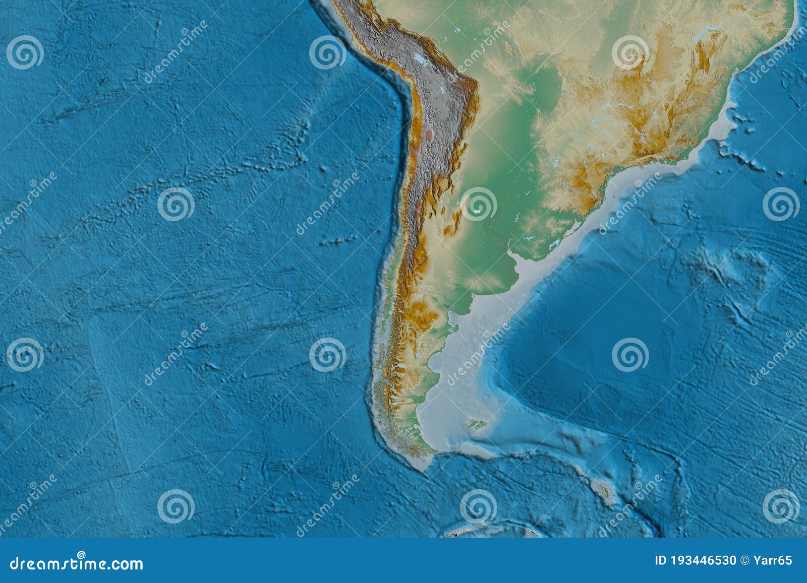 Chile Neighbourhood. Relief Stock Illustration - Illustration of ...