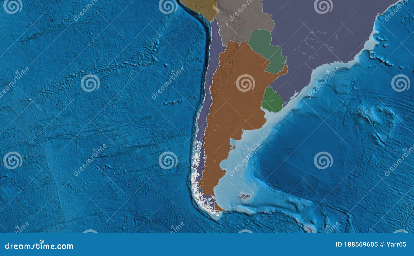Chile - Overview. Administrative Stock Illustration - Illustration of ...