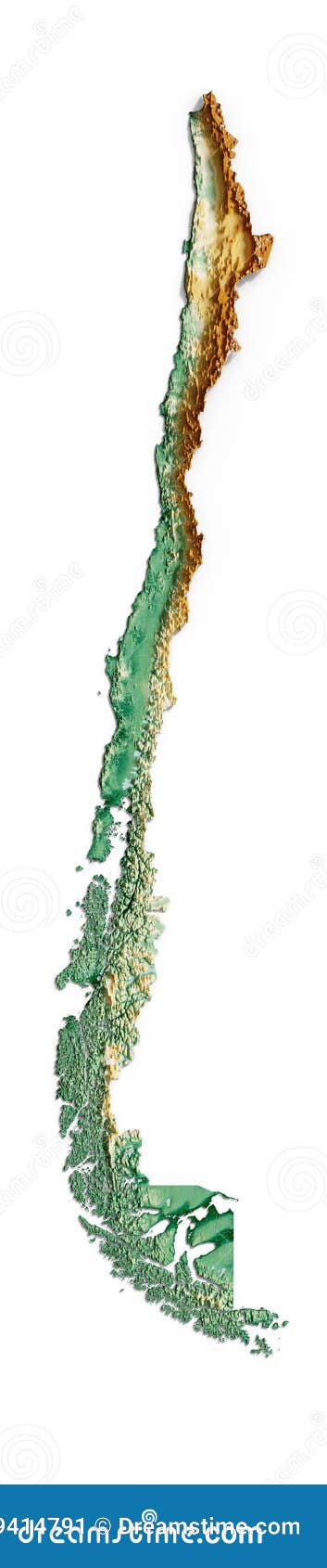 Chile relief map stock illustration. Illustration of land - 269414791