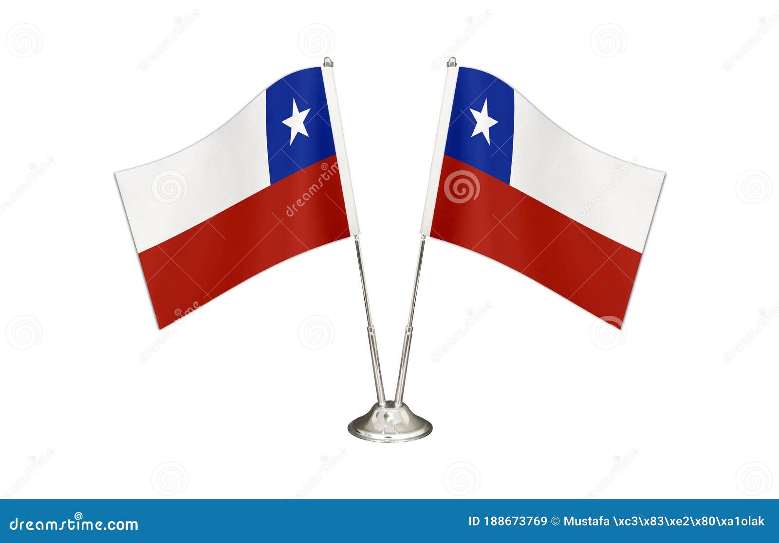 Chile table flag stock image. Image of flag, ground - 188673769