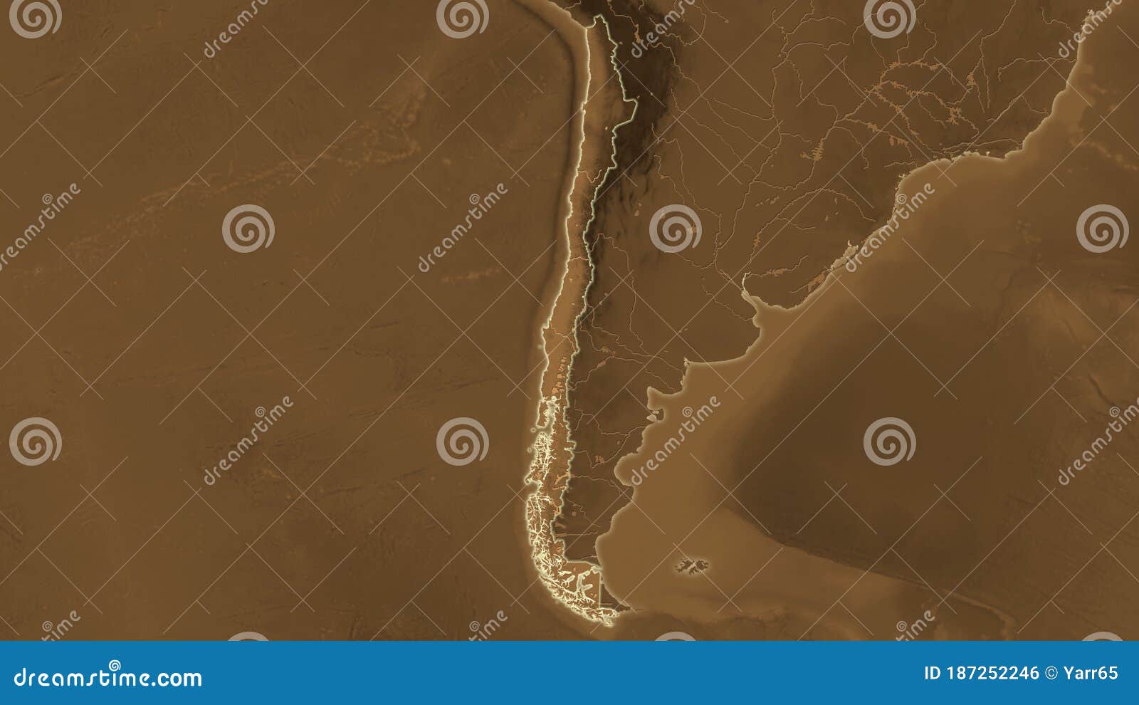 Chile - tint. Composition stock illustration. Illustration of country ...