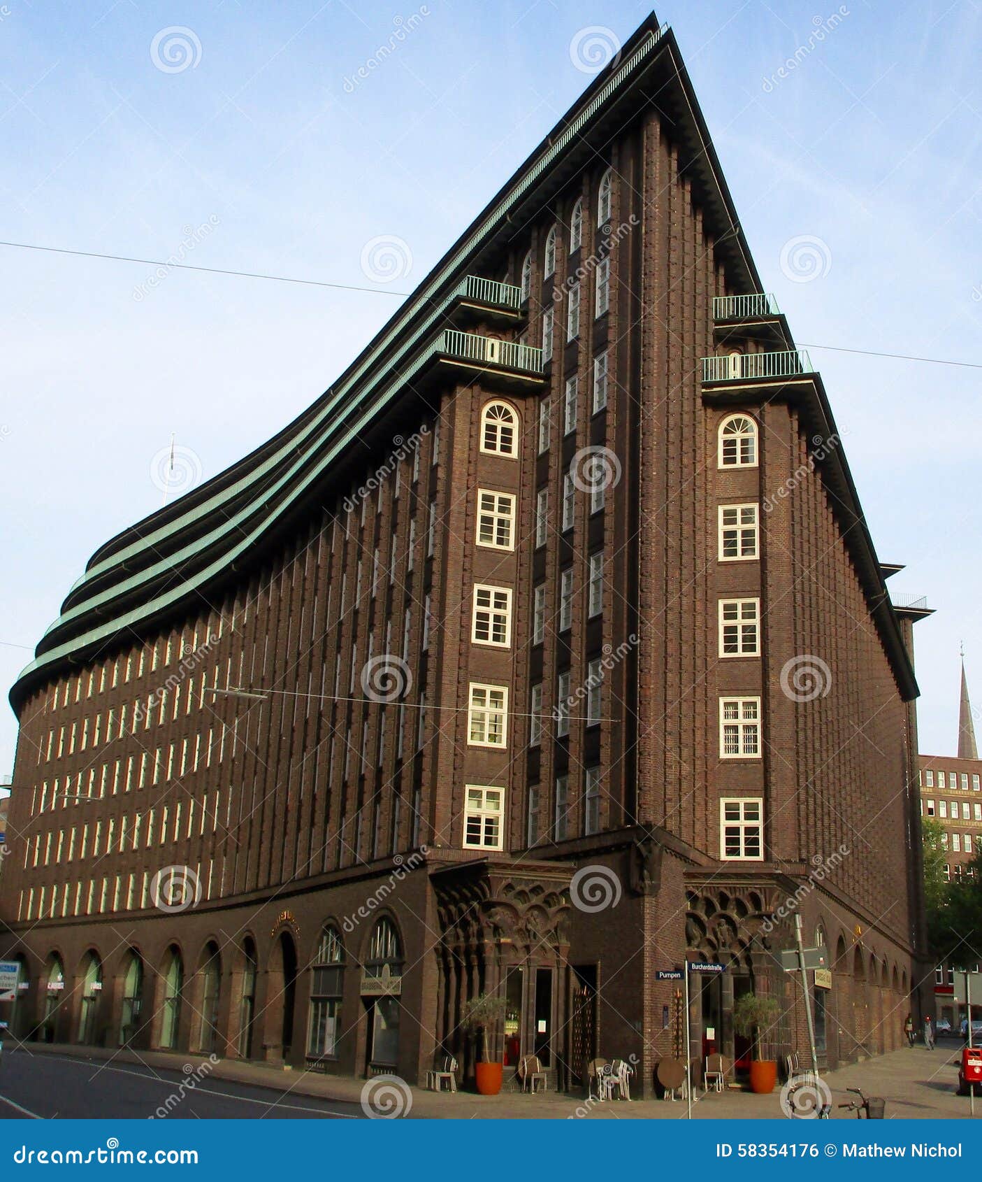 Chilehaus editorial photo. Image of unesco, office, hamburg - 58354176