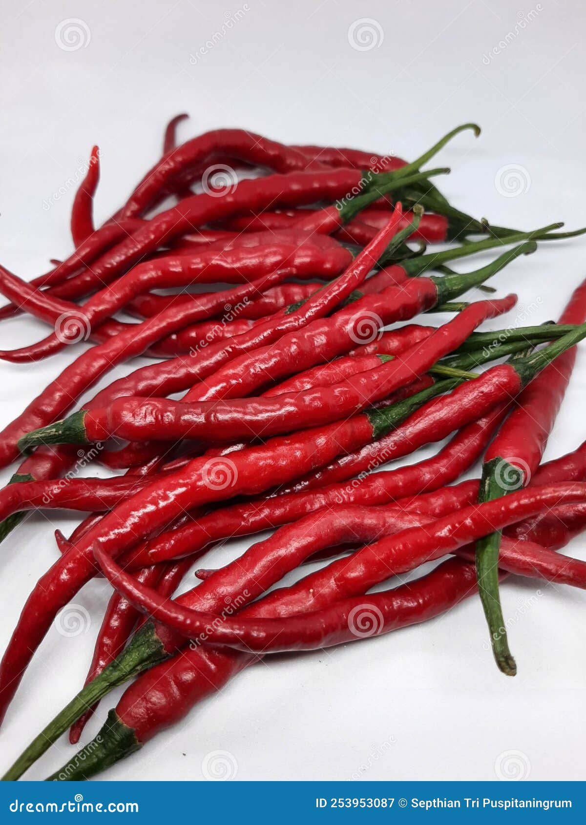 Chiles Rojos Aislados En Blanco Imagen de archivo - Imagen de plato ...