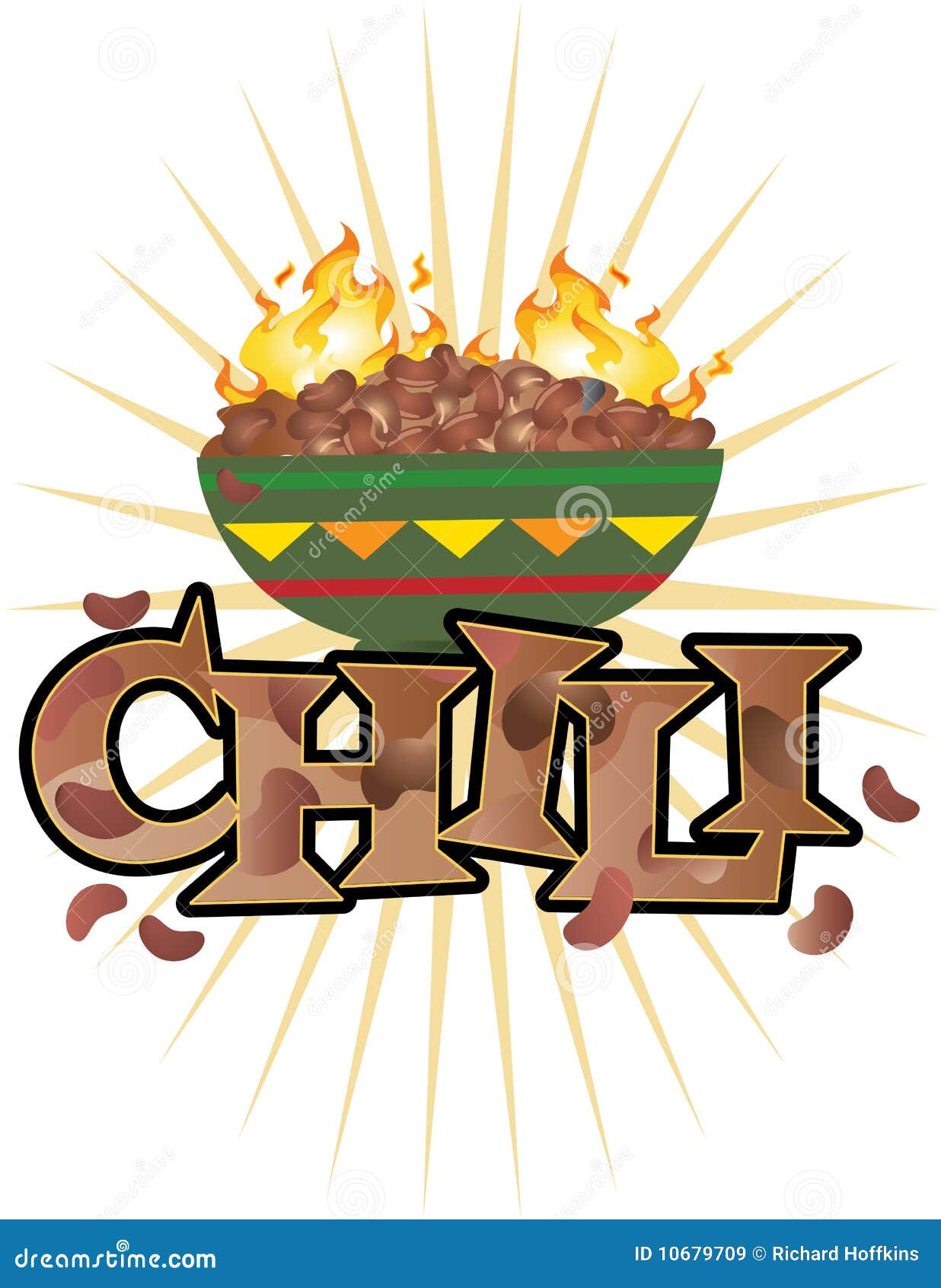 Chili stock illustration. Illustration of beef, domestic - 10679709